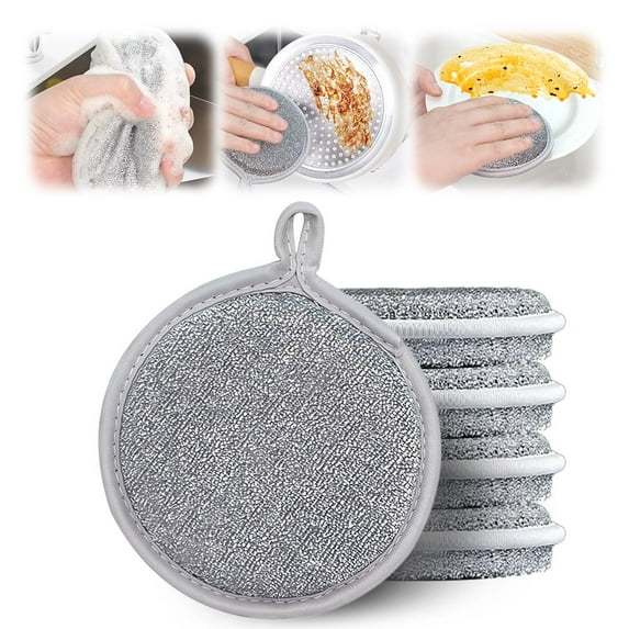 MATN Multipurpose Wire Dishwashing Rags,Double-Sided Dishwashing Sponge ...