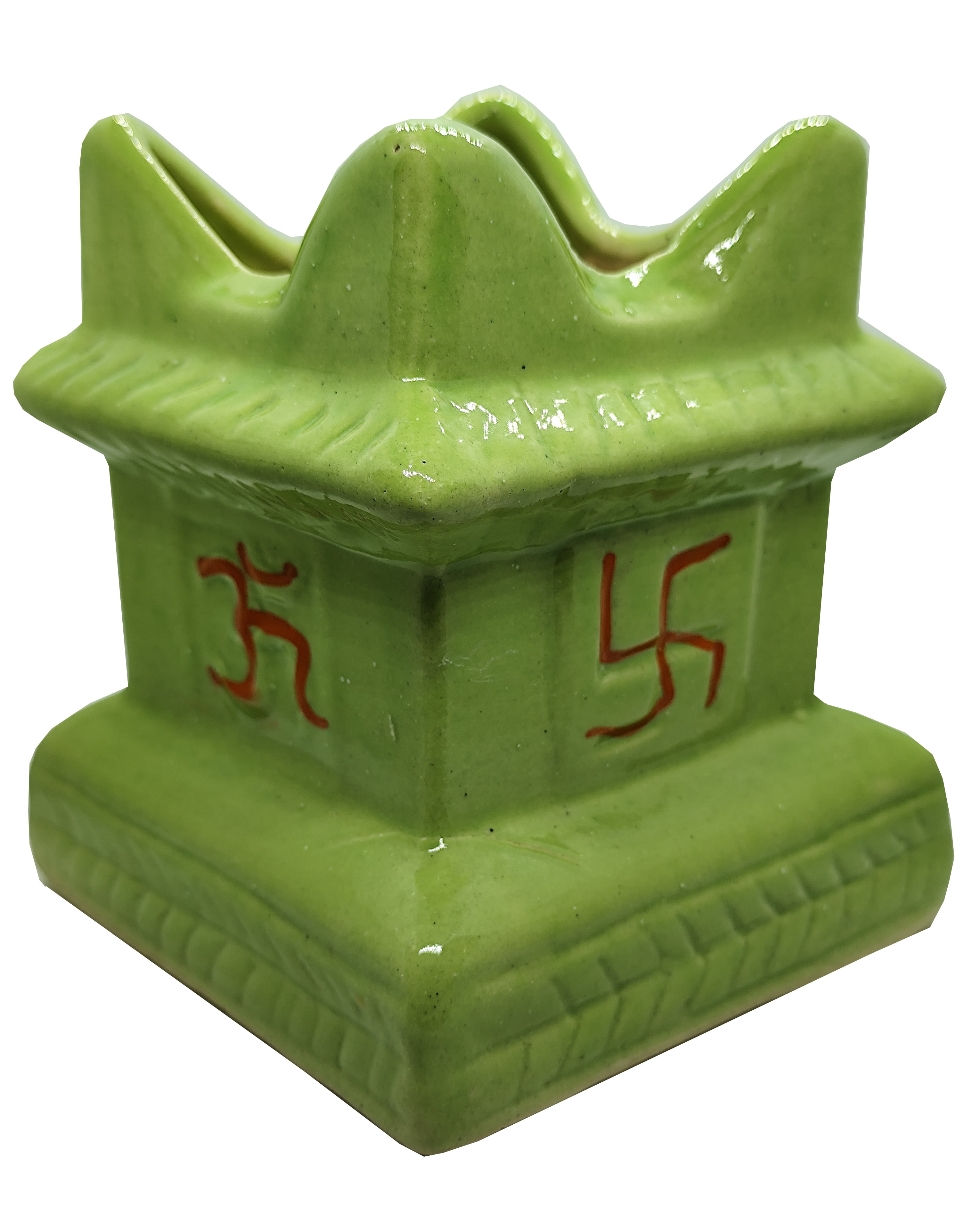 MATRBHUMI Abstract Squire Ceramic Tulsi Pot | Holy Basil Planter ...