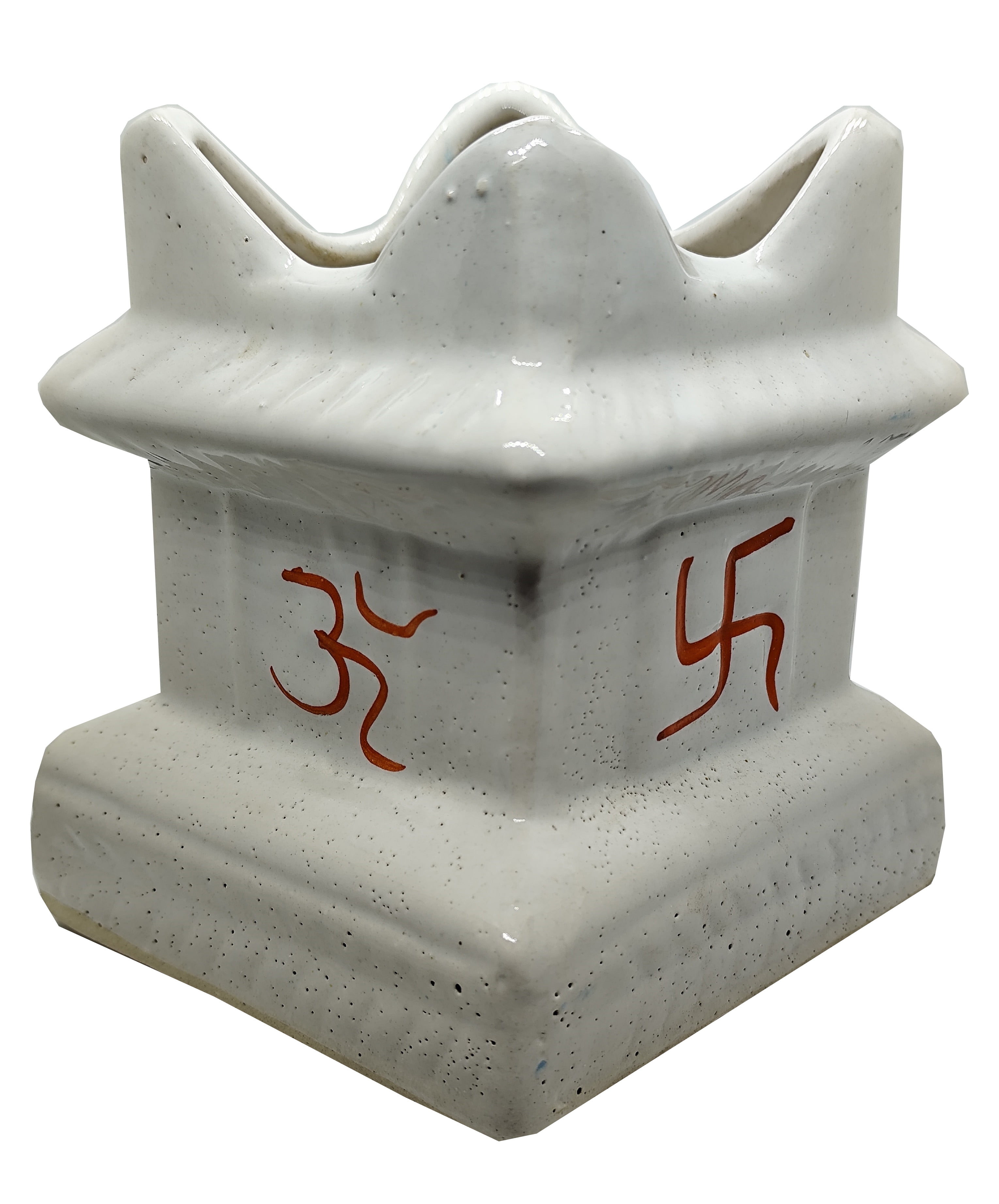 MATRBHUMI Abstract Squire Ceramic Tulsi Pot | Holy Basil Planter ...