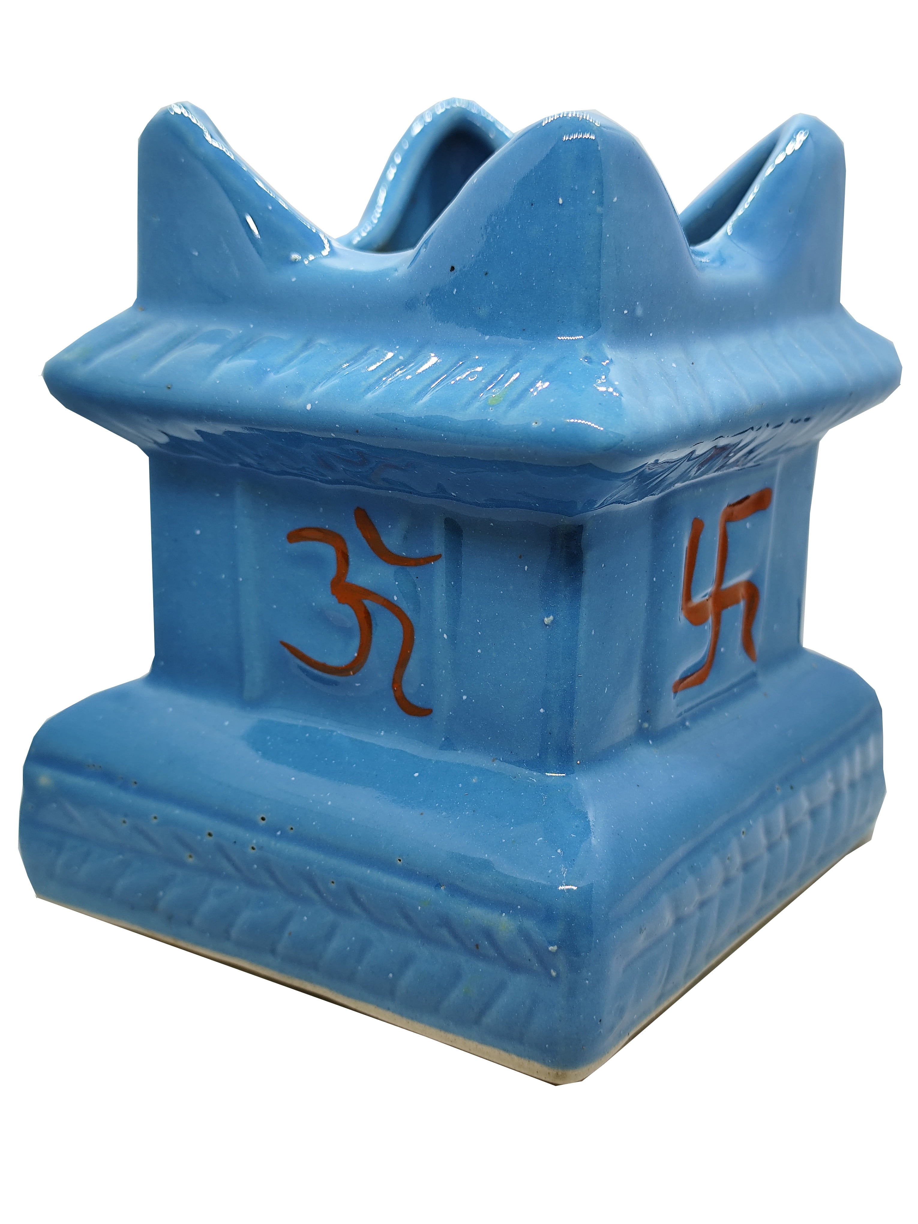 MATRBHUMI Abstract Squire Ceramic Tulsi Pot | Holy Basil Planter ...