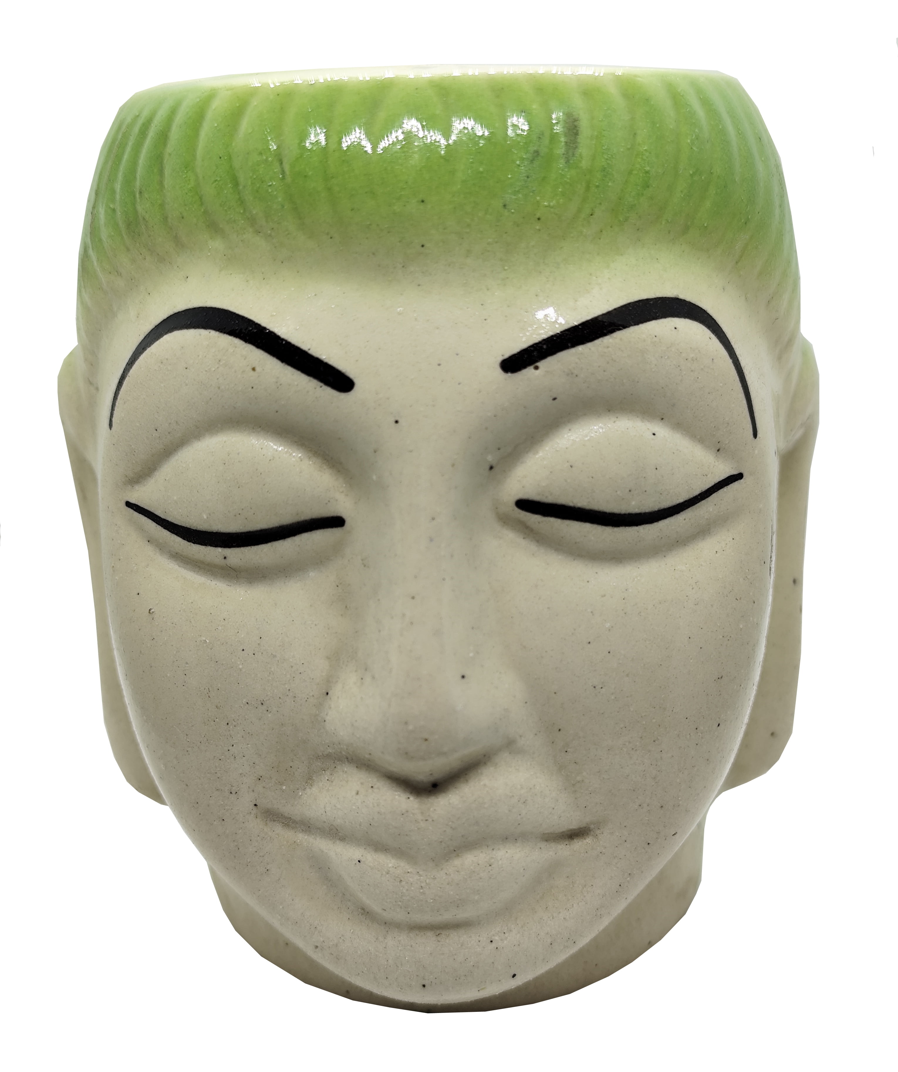 MATRBHUMI Buddha Round Small Succulent Pots with Drainage, Ceramic ...