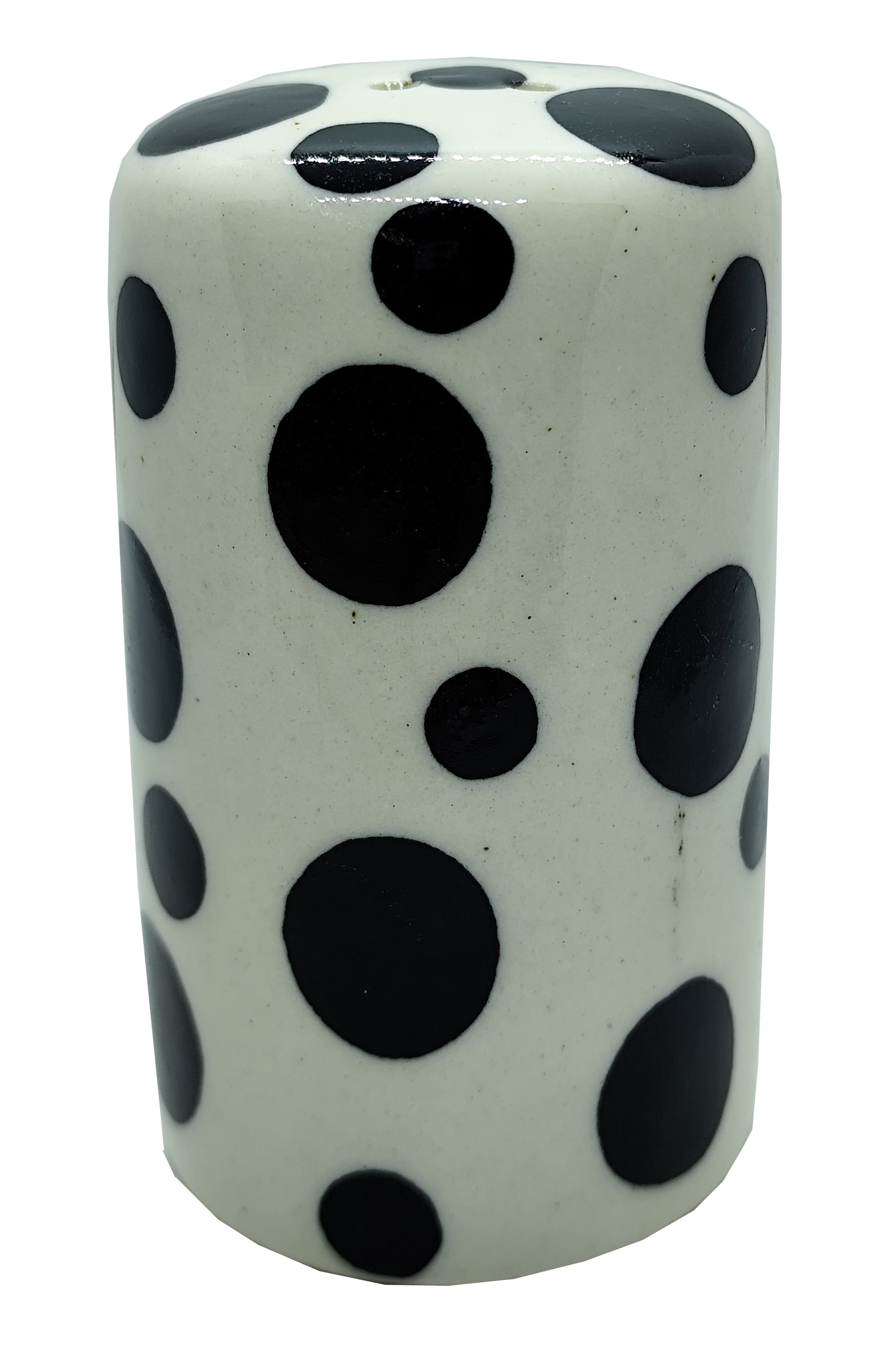 MATRBHUMI Circle Round Ceramic Salt / Pepper Shakers,Navy Farmhouse ...