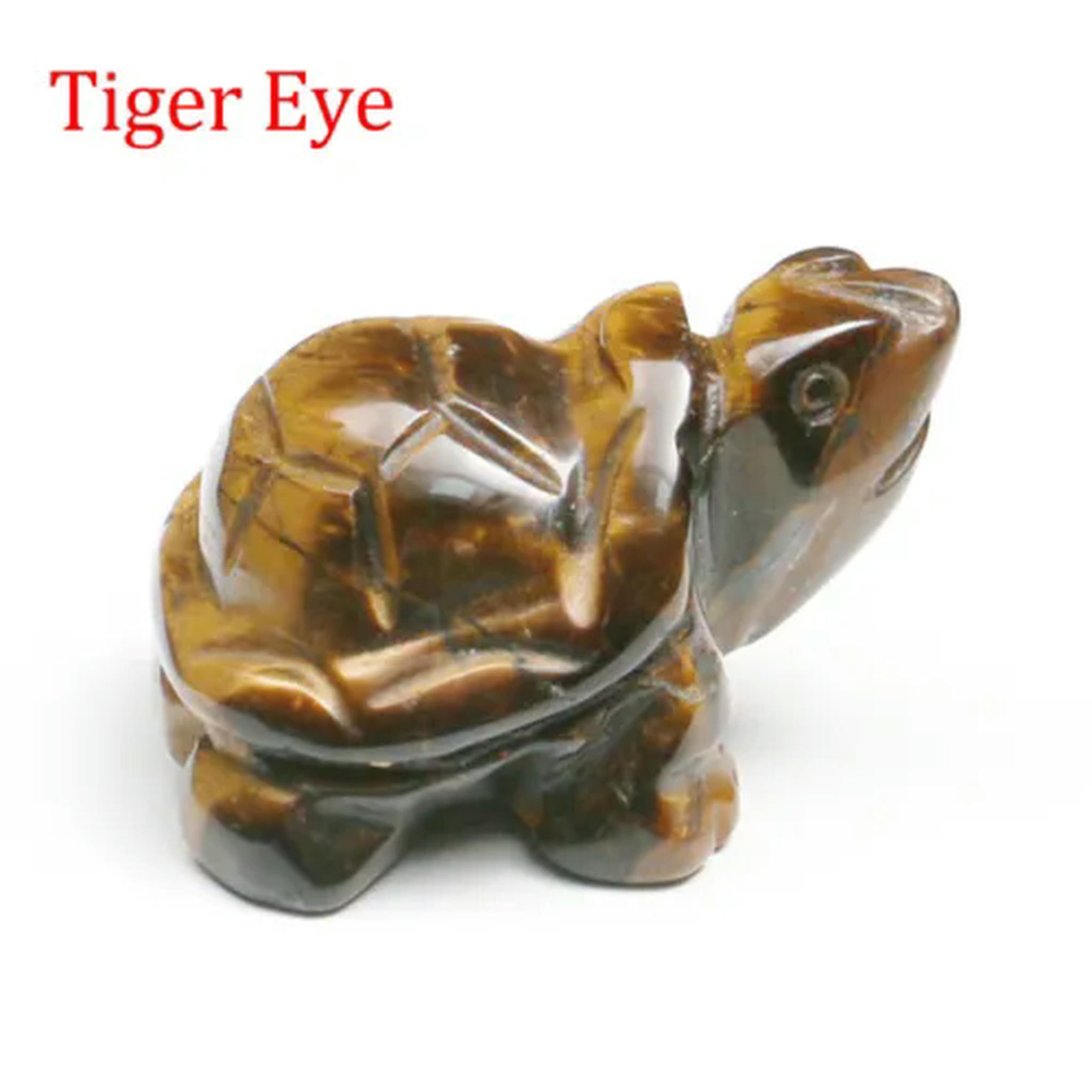MATROOY 1.5" Turtle Tortoise Natural Gems Crystal Carved Reiki Healing ...