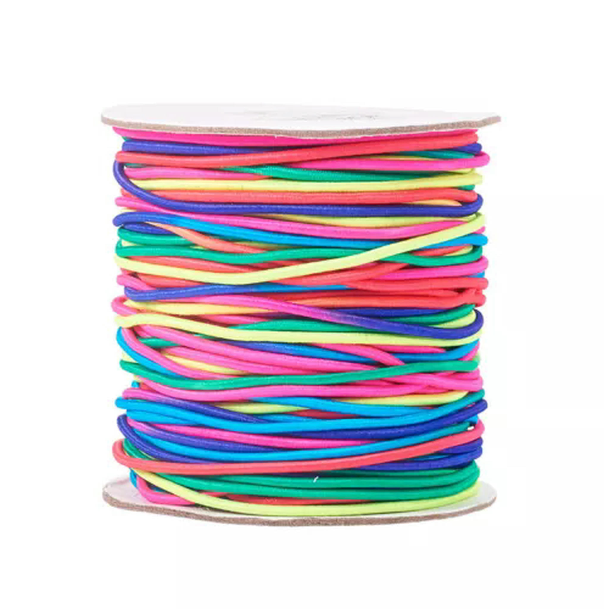 MATROOY 1 Roll Elastic Cord Stretch Thread Beading Cord 1~2mm Fabric ...