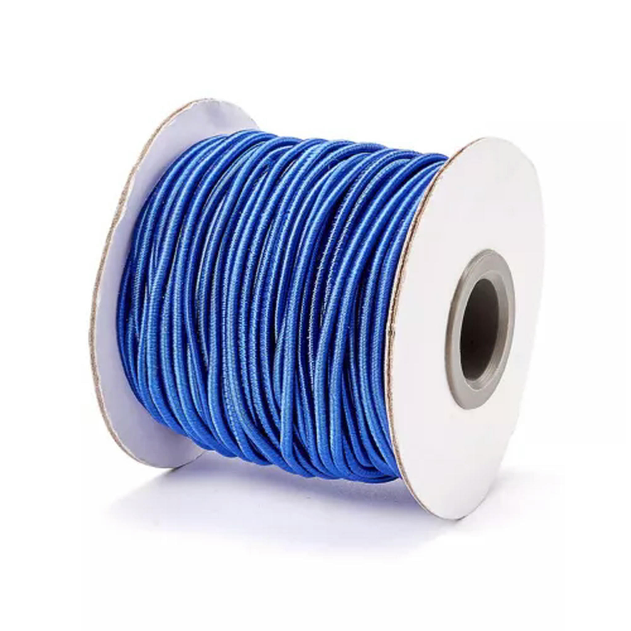 MATROOY 1 Roll Elastic Cord Stretch Thread Beading Cord 1~2mm Fabric Bead Craft String-2mm (30m ...