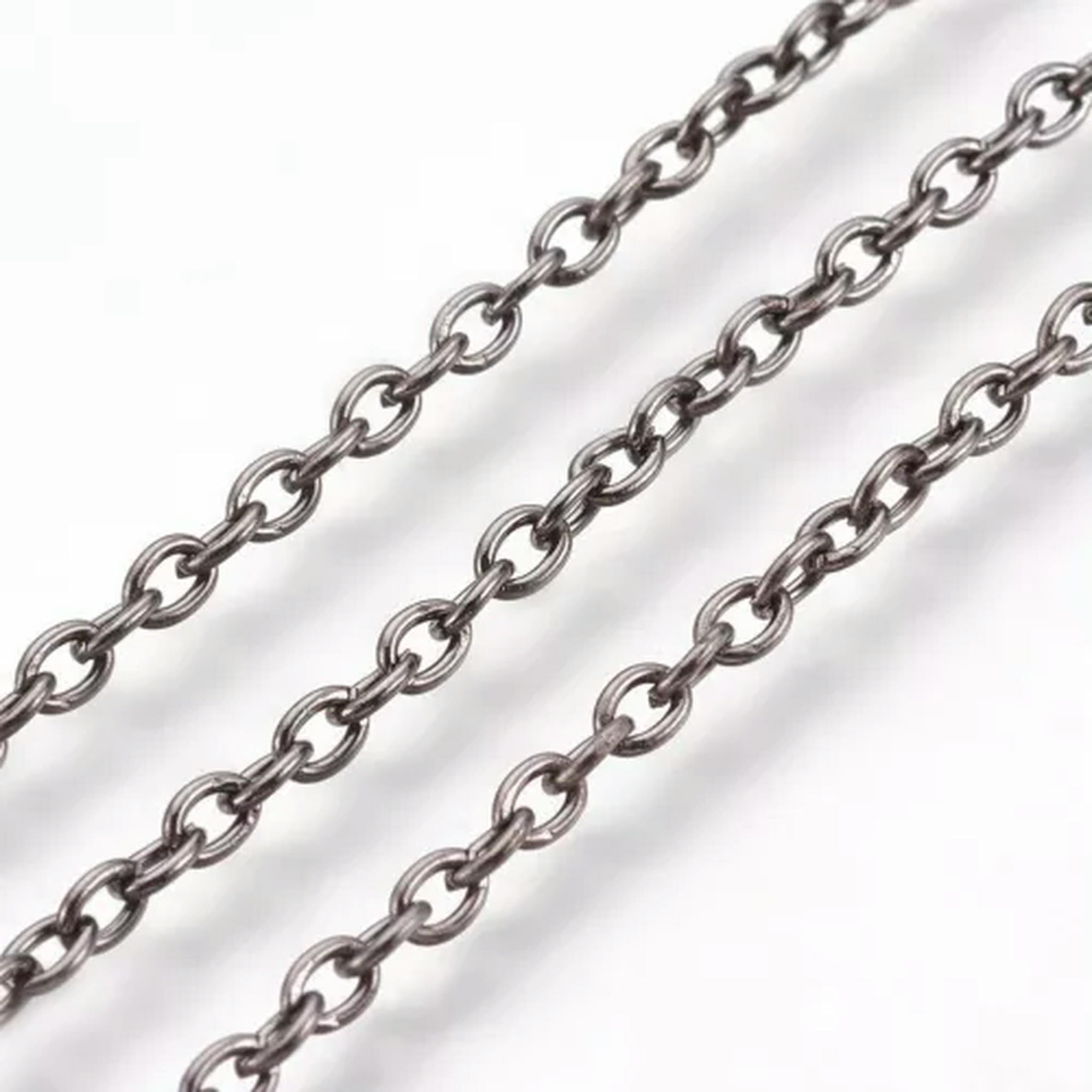 MATROOY 10m/roll Iron Twisted Cross Chains Cable Chains Unwelded DIY ...