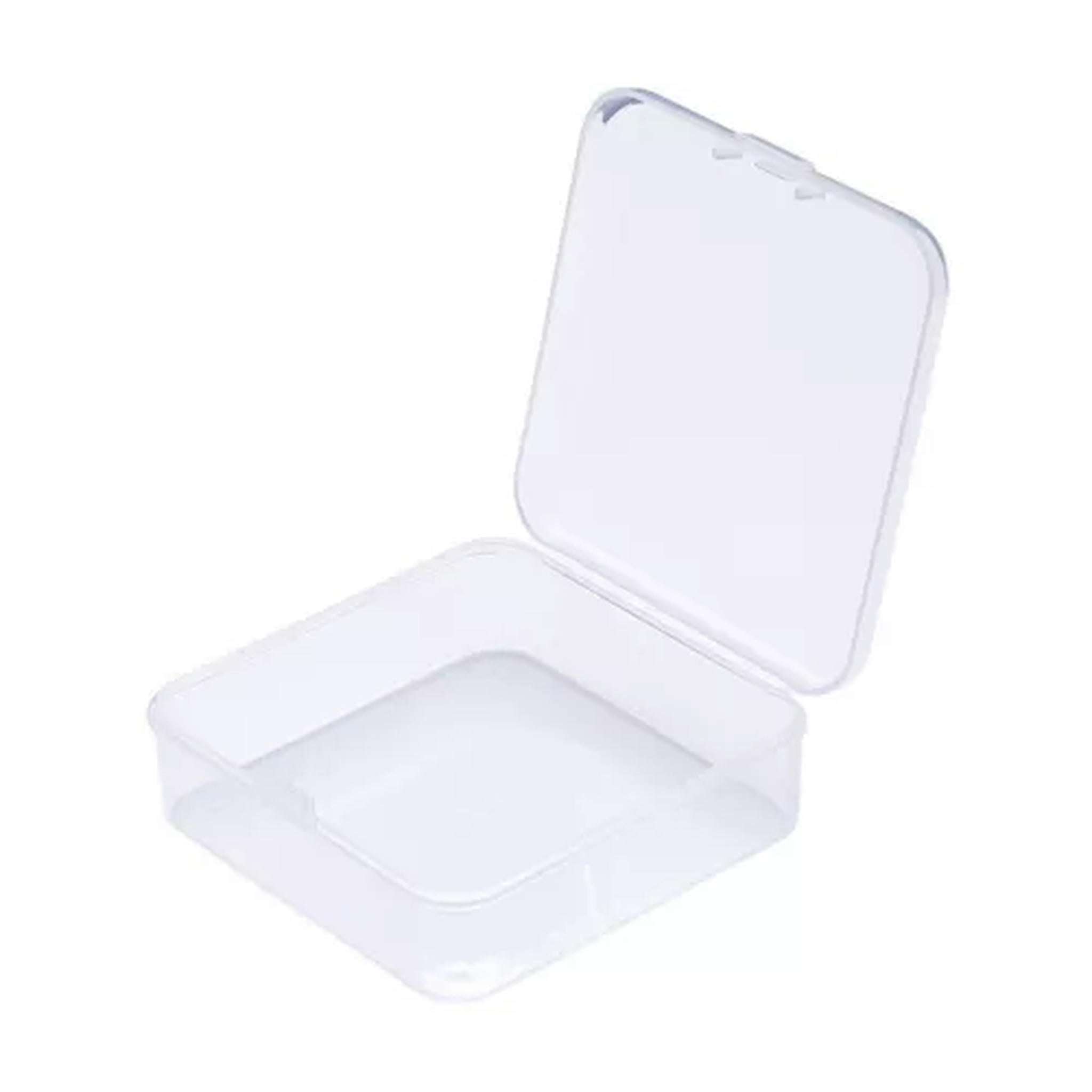 MATROOY 10x Mixed Sizes Square Empty Mini Clear Plastic Storage ...