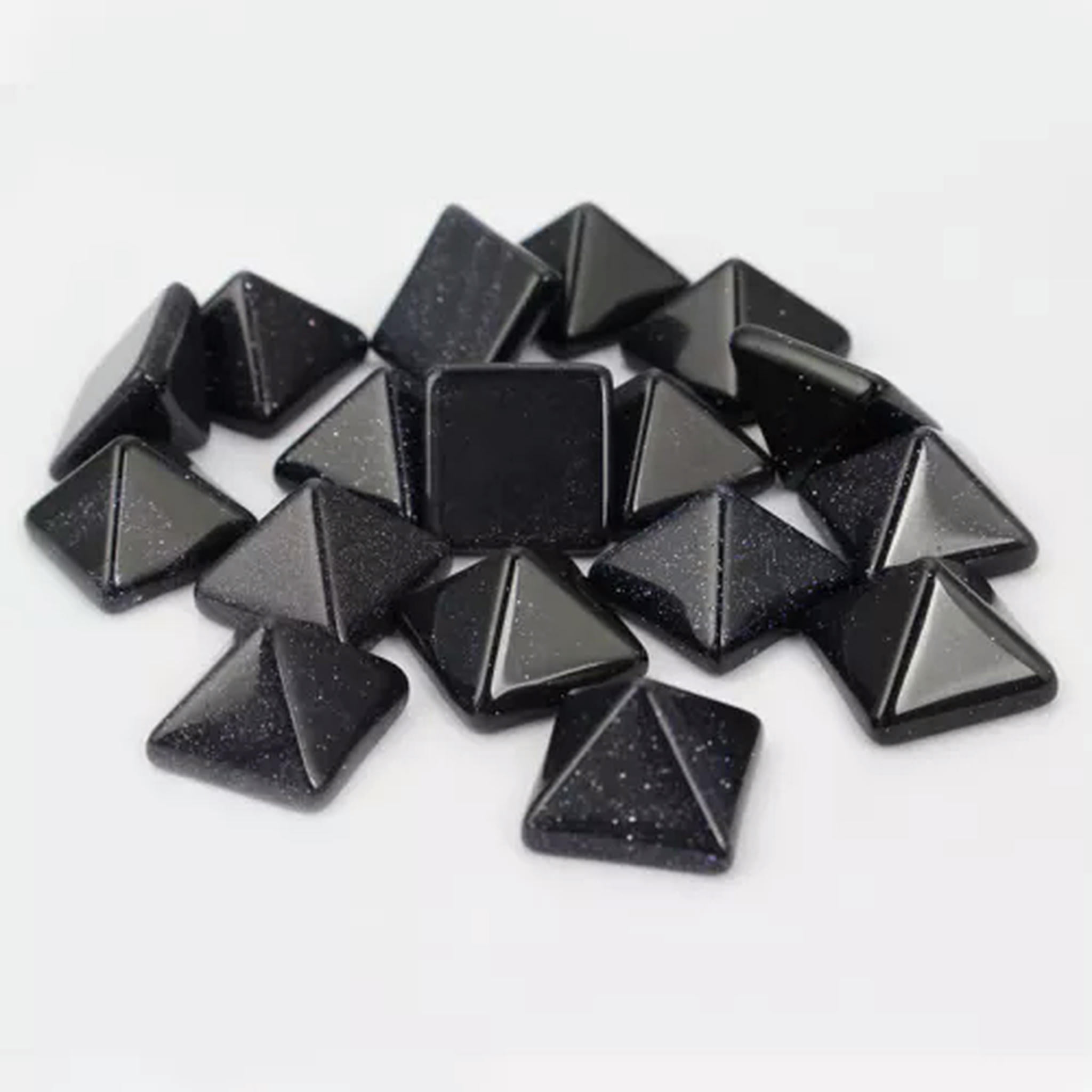 MATROOY 10x Quartz rock Engraved Pyramid Carved Stone Polished Chakra ...