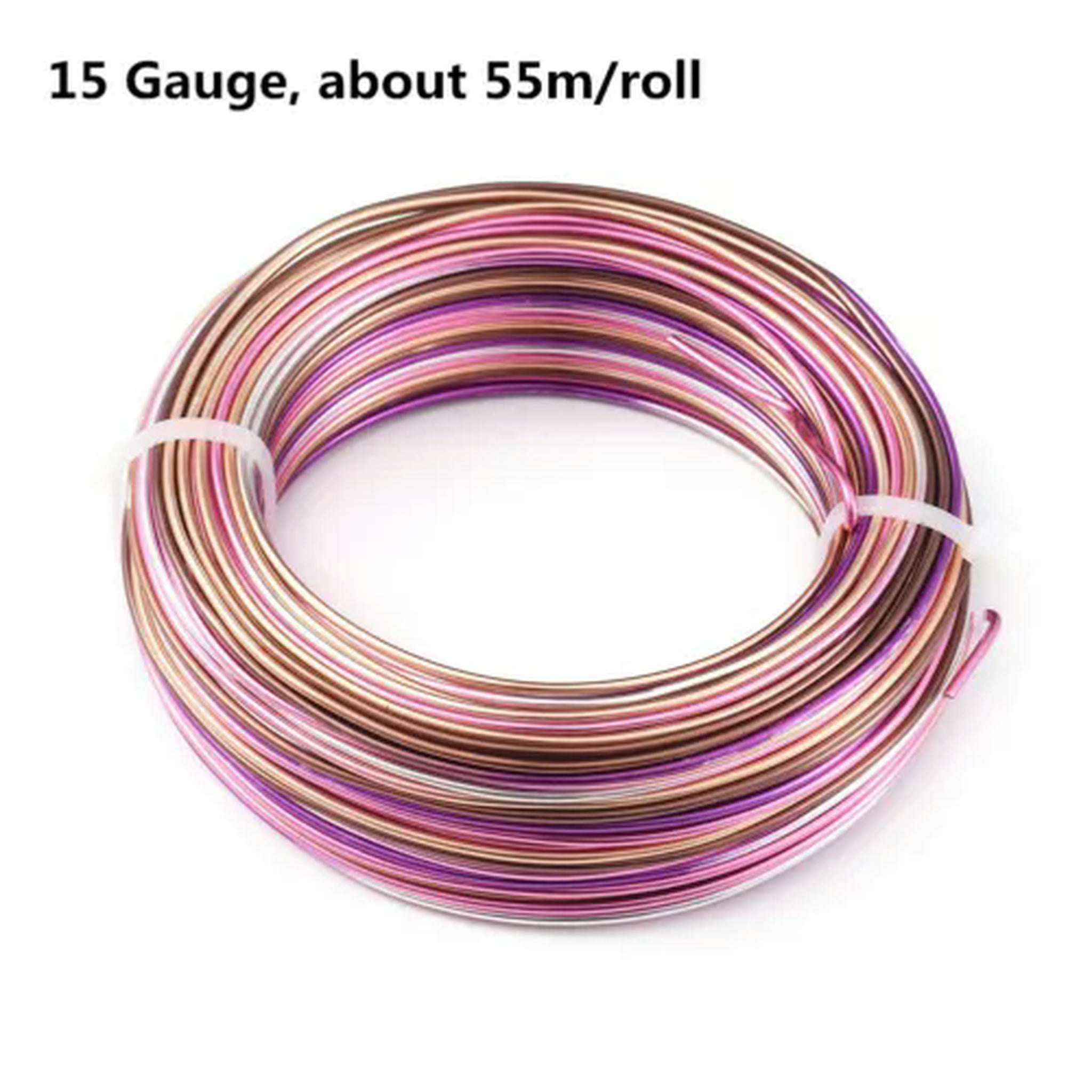 MATROOY 1roll Multicolor Jewelry Craft Aluminum Wire 1mm-2mm Bendable ...