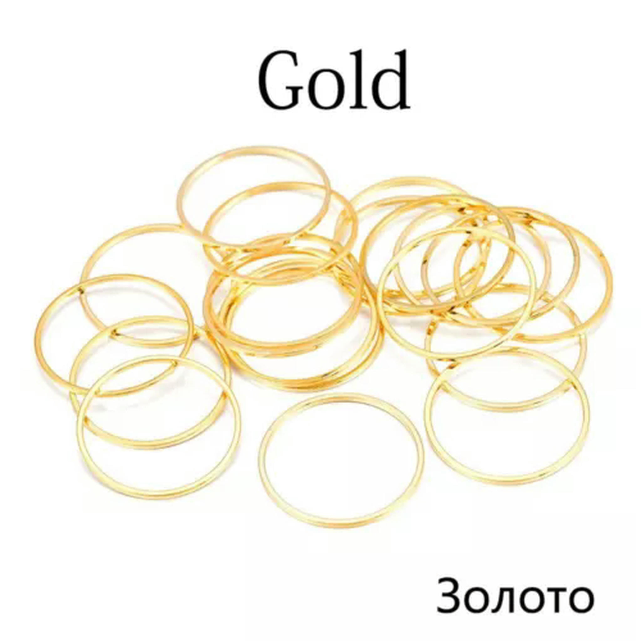 MATROOY 20-50pcs 8-40mm Brass Closed Ring Earring Wires Hoops Pendant ...