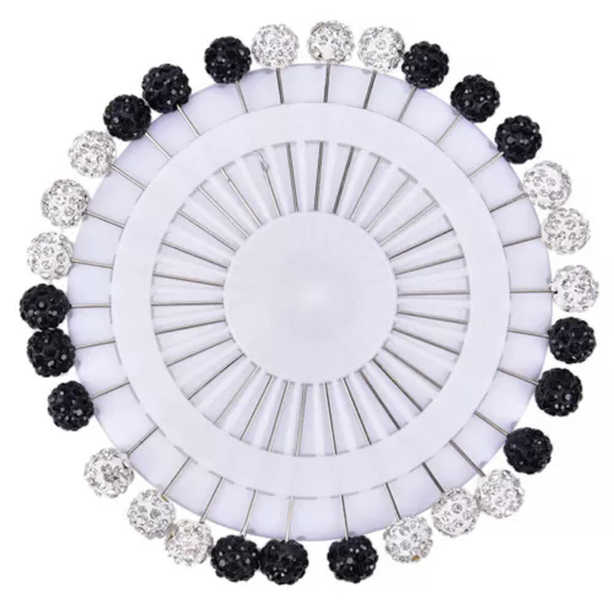 MATROOY 30Pcs Safety Pin Muslim Hijab Scarf Pin Rhinestone Brooch ...