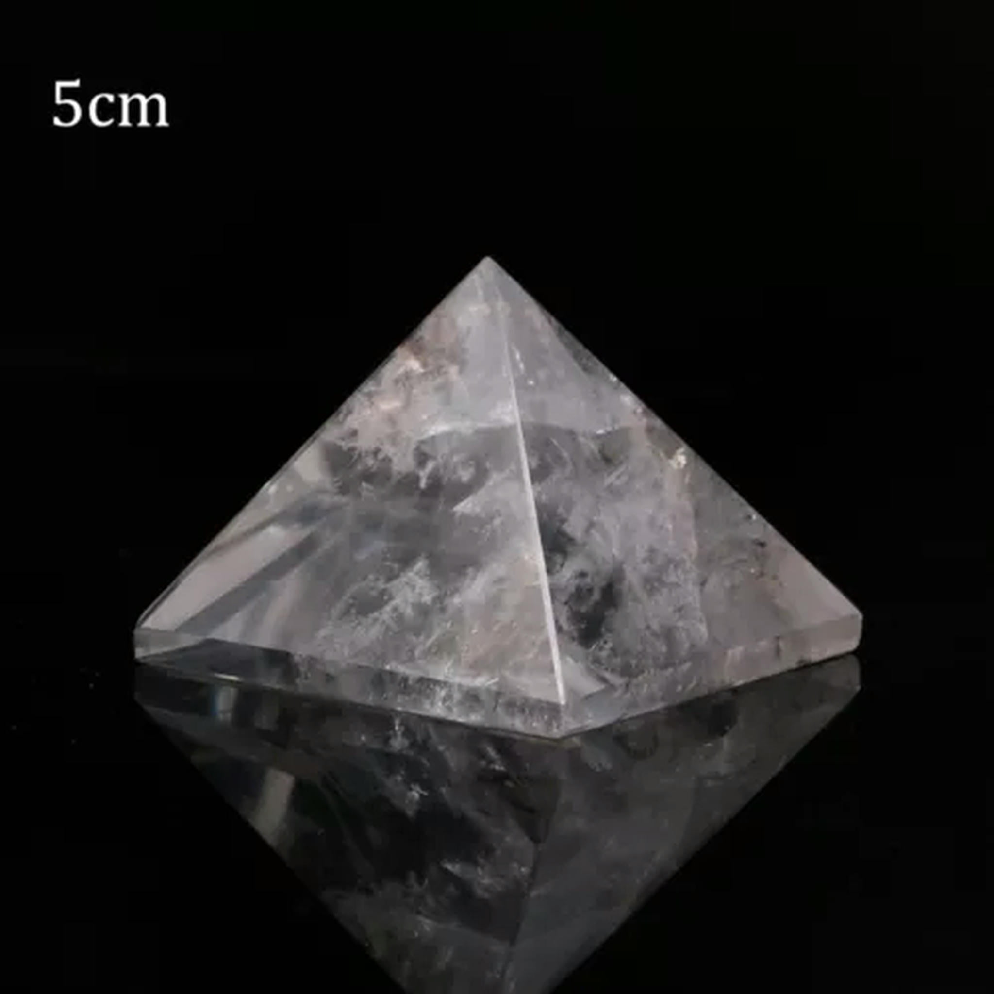 MATROOY 4~6cm Natural Egyptian Pyramid Clear Quartz Crystal Triangle ...