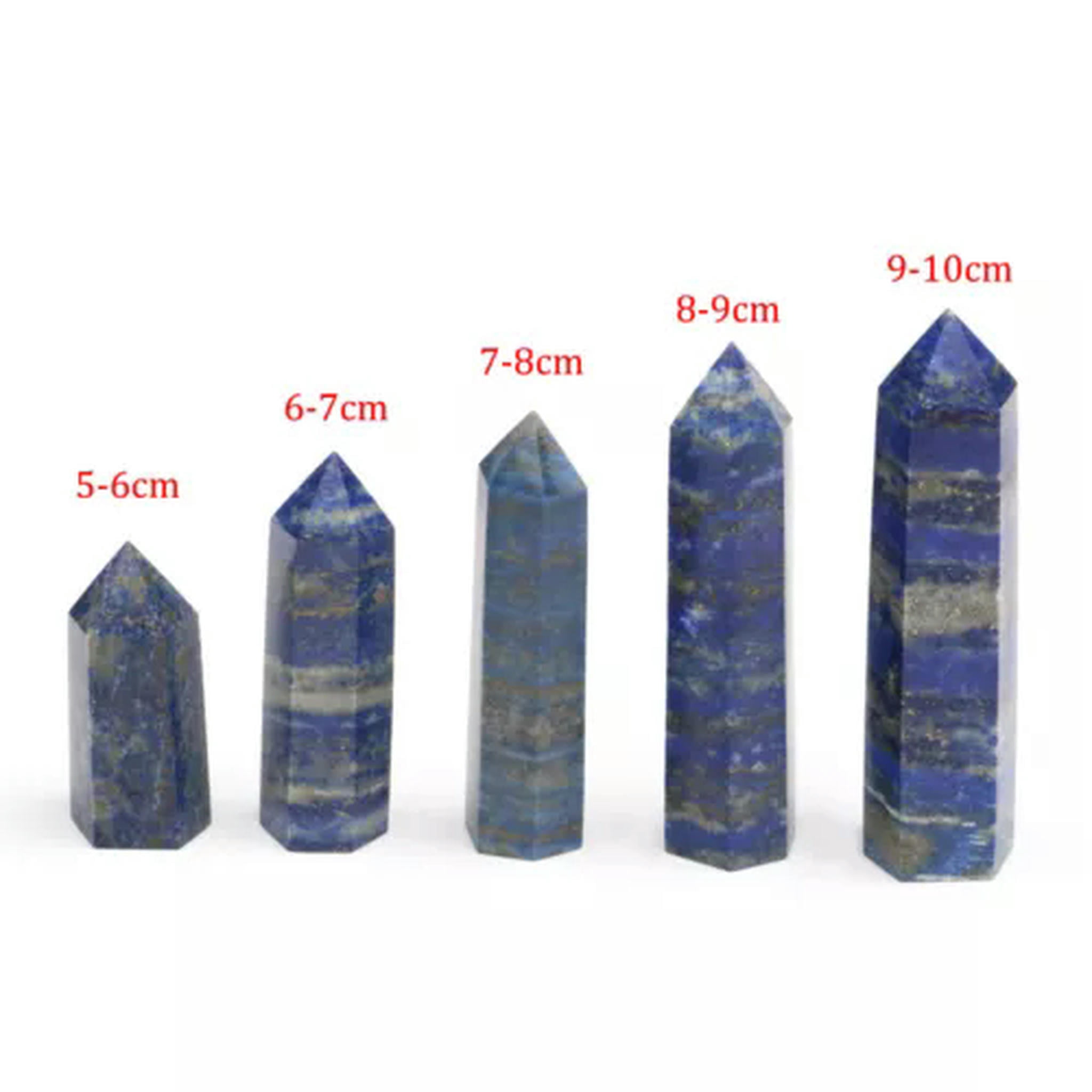 MATROOY 4-7cm Natural Rock Lapis Lazuli Quartz Crystal Stone Point ...