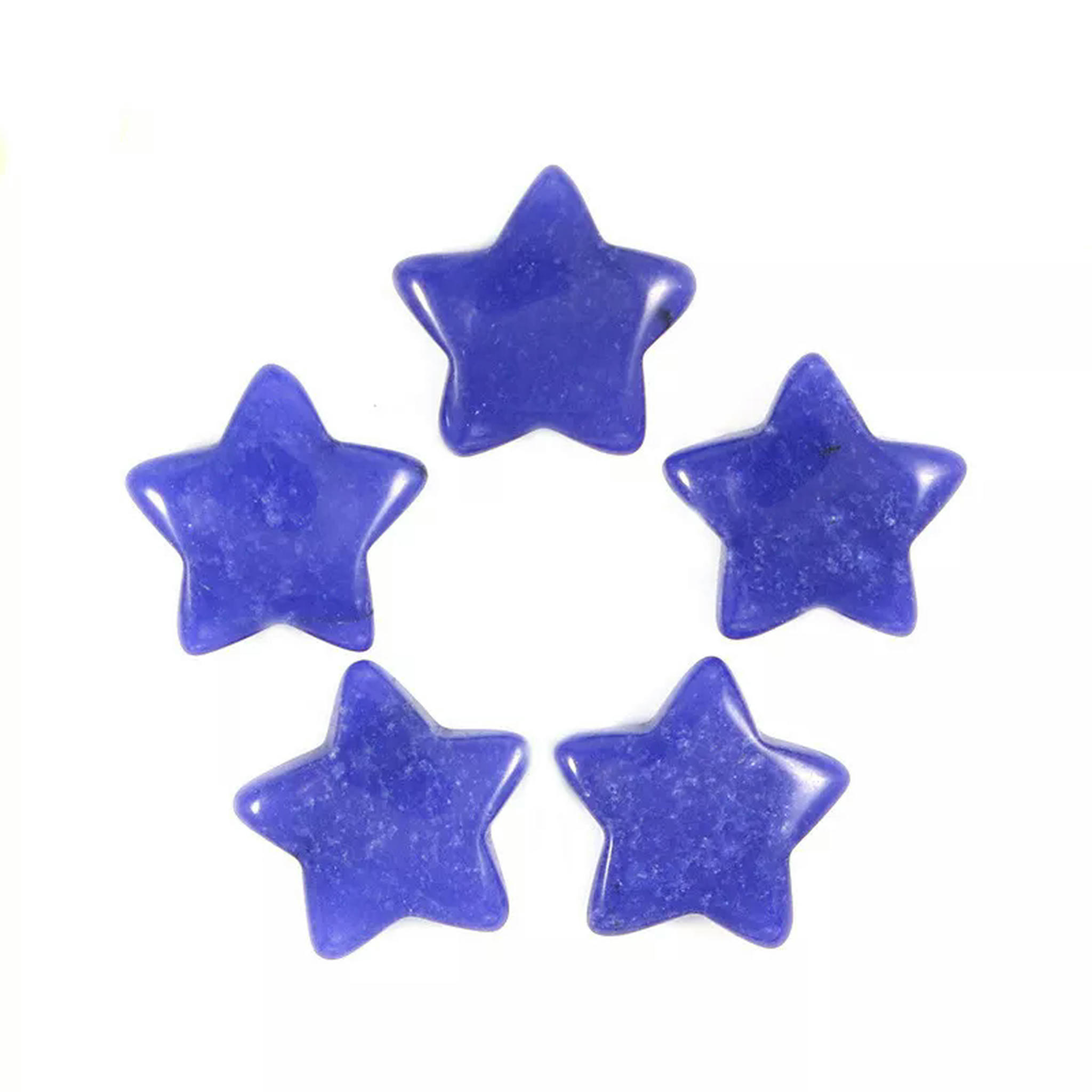 MATROOY 50pcs Natural Blue Stone Star Crystal Gemstone Chakra Healing ...