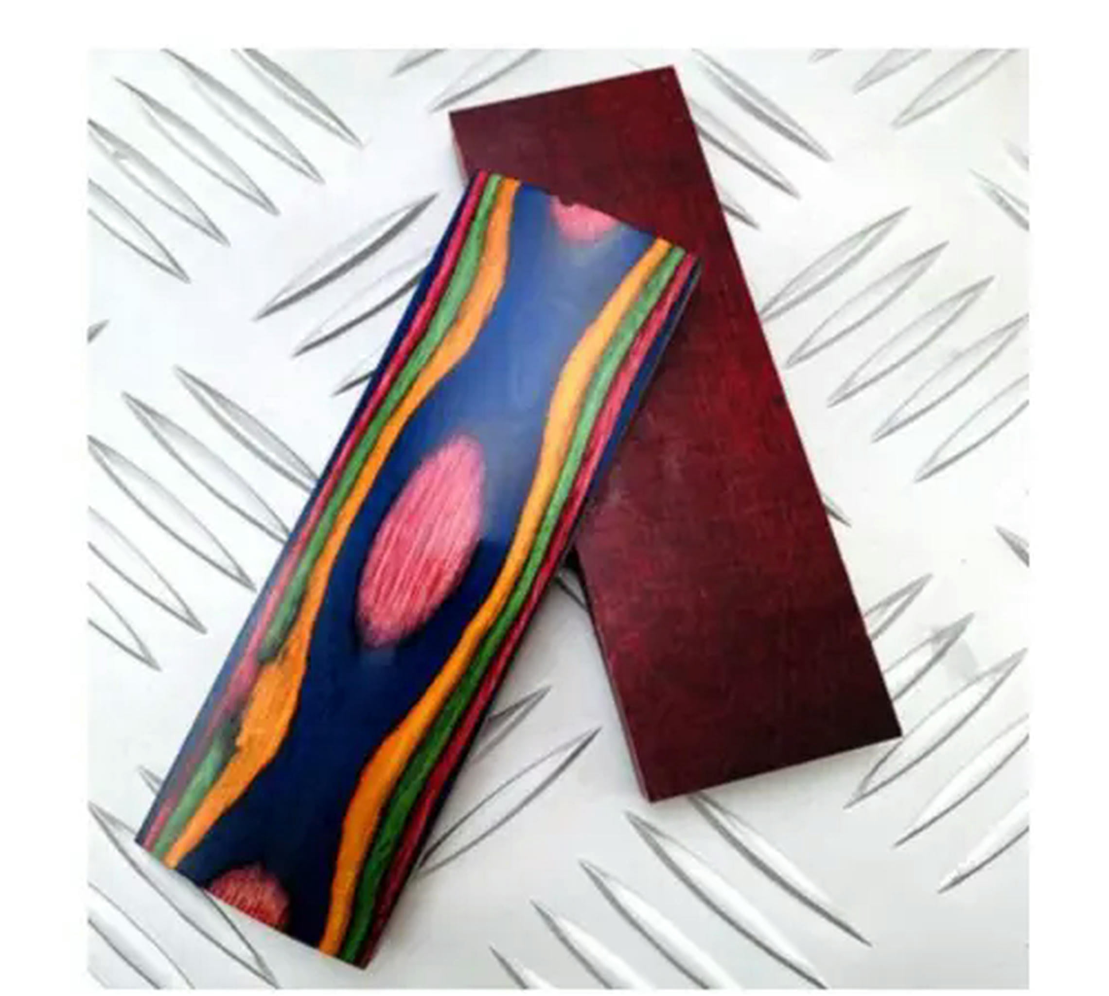 MATROOY A Pair Color Wood Knife Handle Material Knife Handle Scales ...