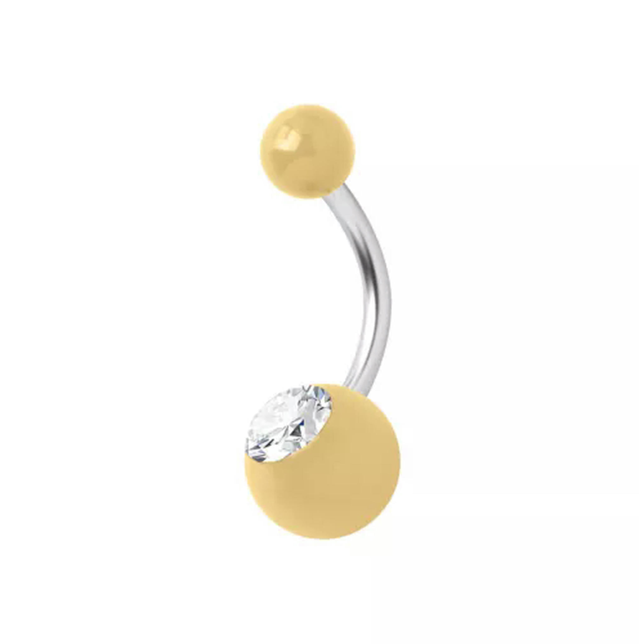 MATROOY Acrylic Zirconia Stainless Steel Belly Button Ring Body ...