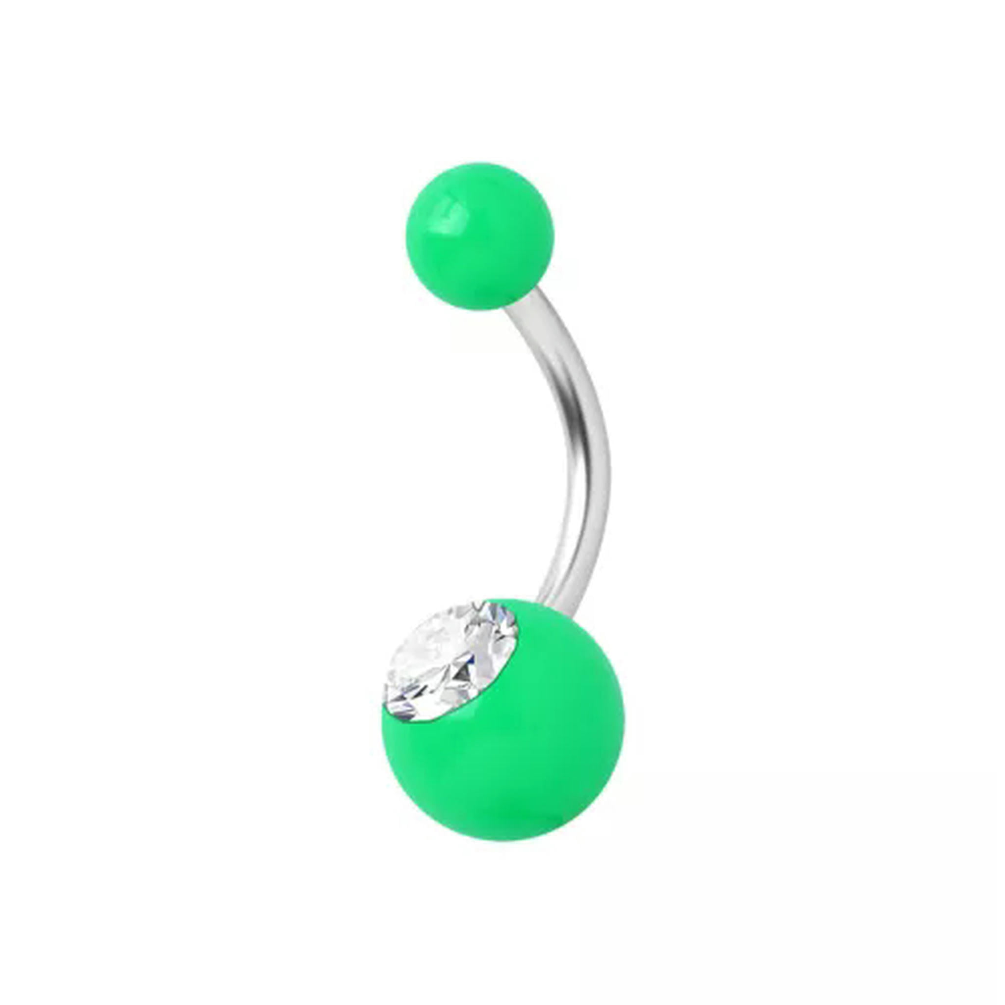 MATROOY Acrylic Zirconia Stainless Steel Belly Button Ring Body ...
