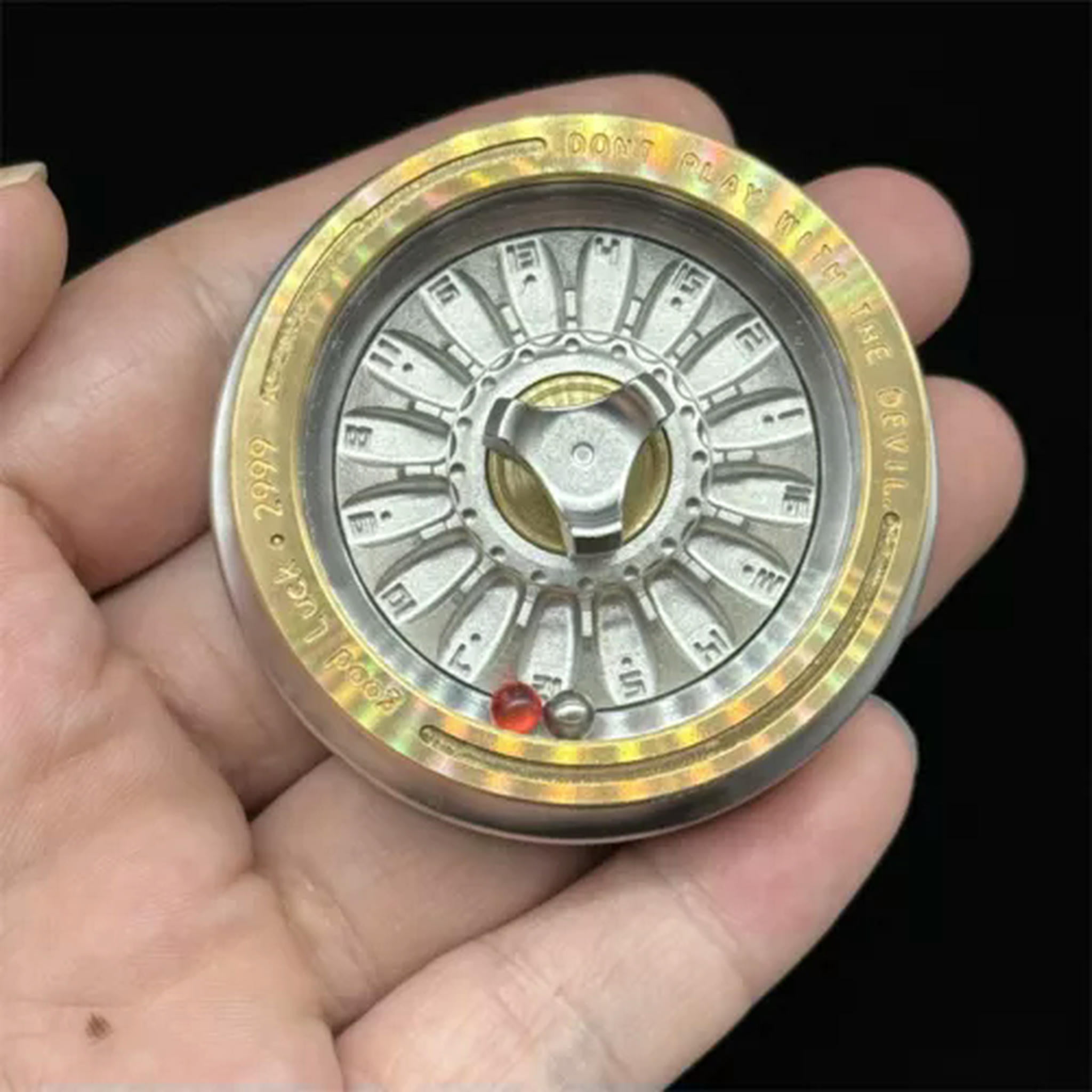 MATROOY Adult Number Roulette Fidget Spinner EDC Metal Fidget Toy ADHD ...