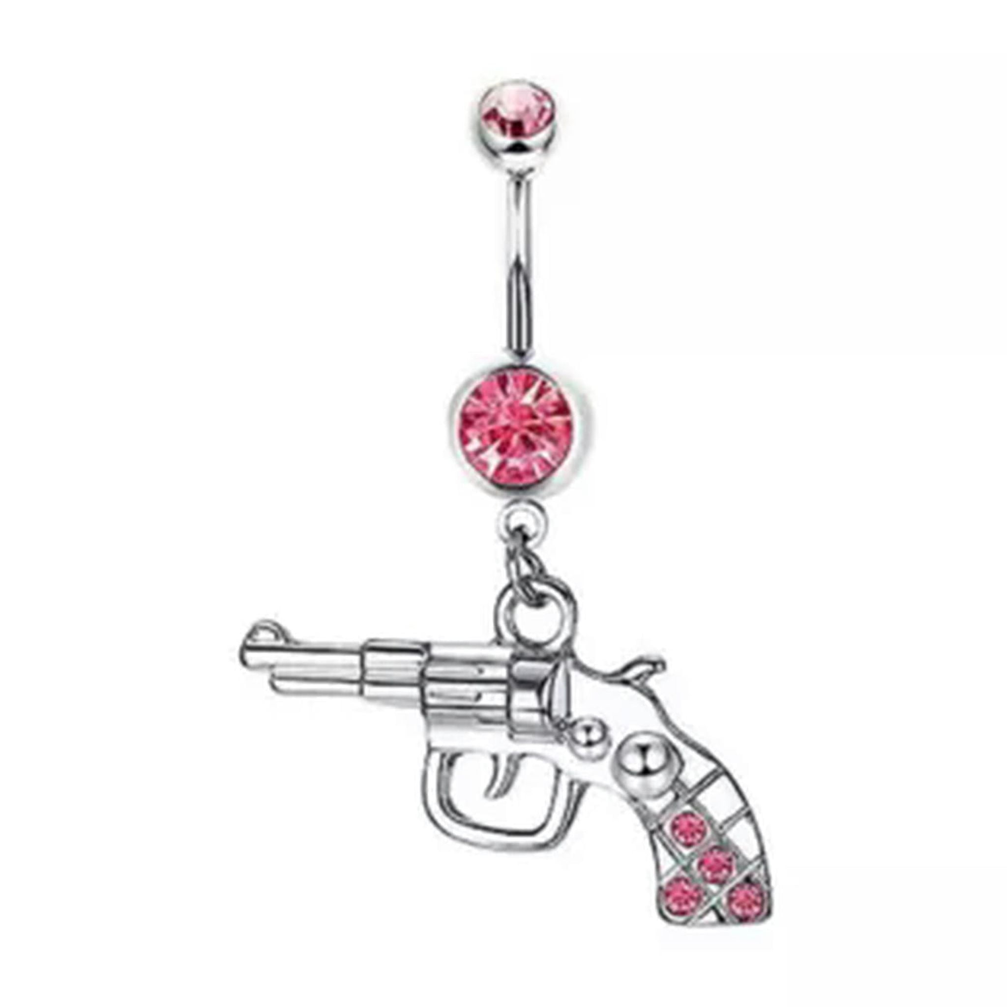 MATROOY Beach Pink Belly Navel Ring Wing Button Ring Drop Dangle Body ...