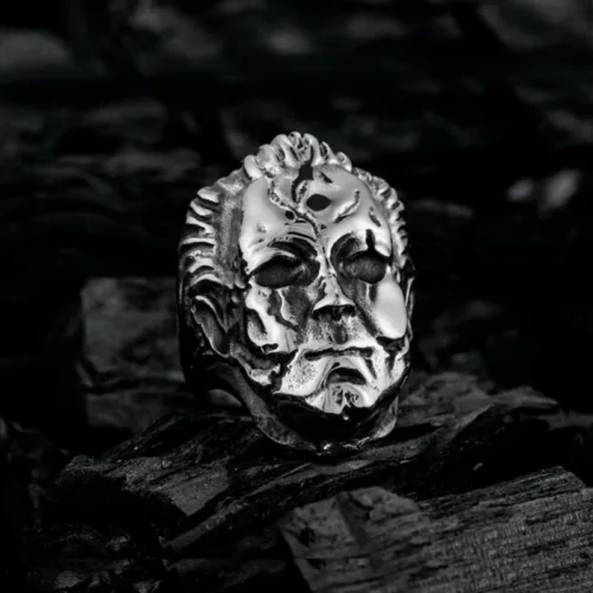 MATROOY Boogeyman slasher horror jewelry, punk rock gifts, biker gothic ...