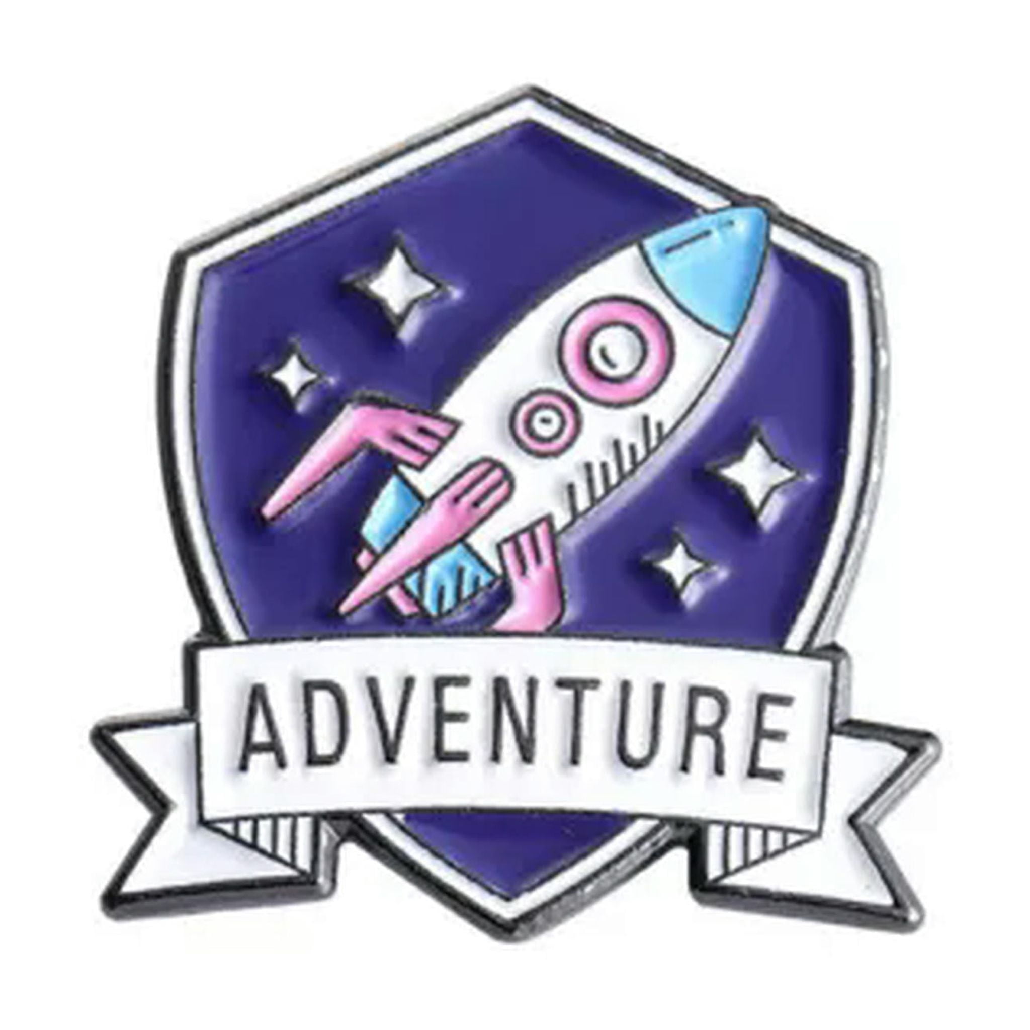 MATROOY Cartoon Enamel Piercing Brooch Pin Collar Decor Badge Corsage ...