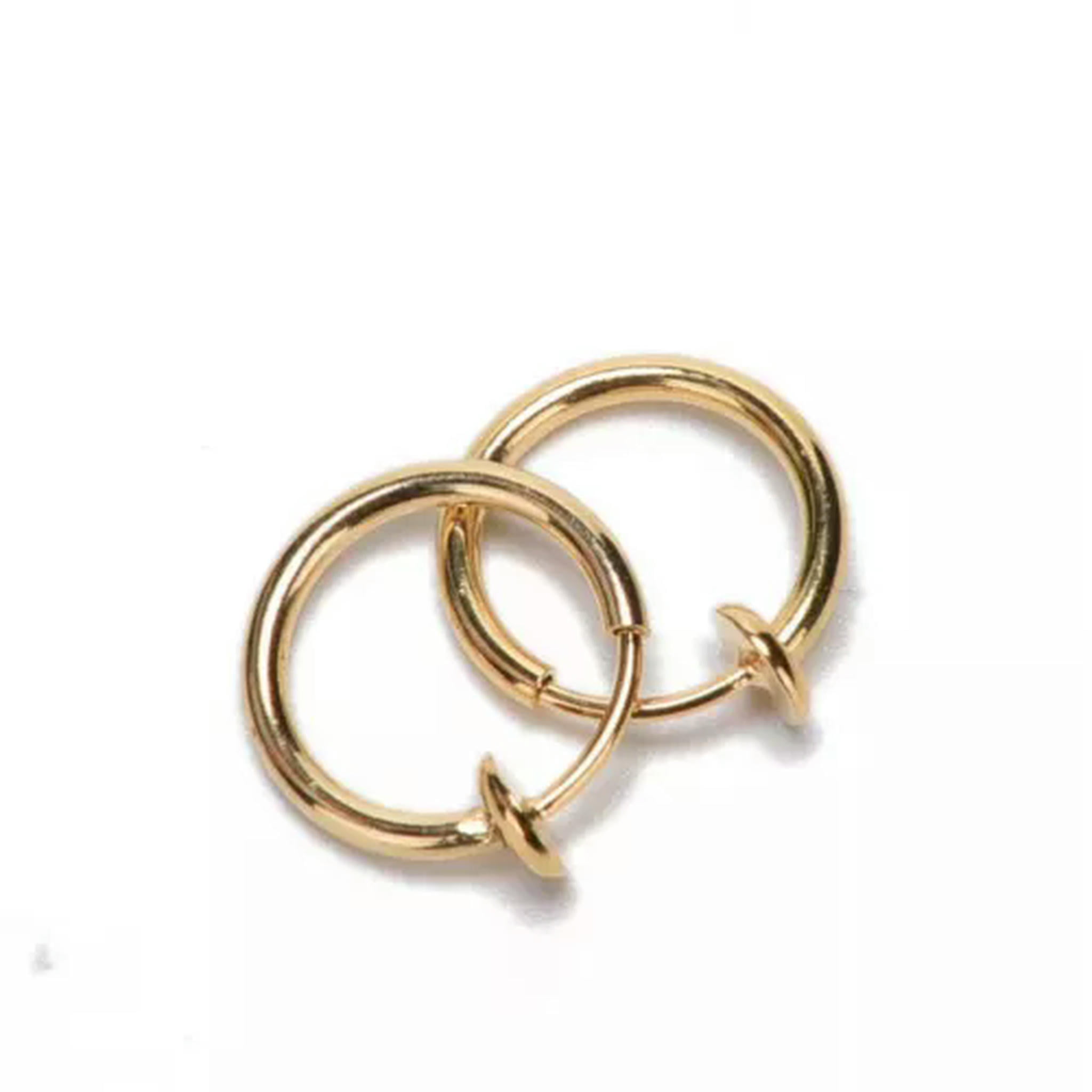 MATROOY Clip-On Spring Action Non-Piercing Fake Septum Lip Cartilage ...