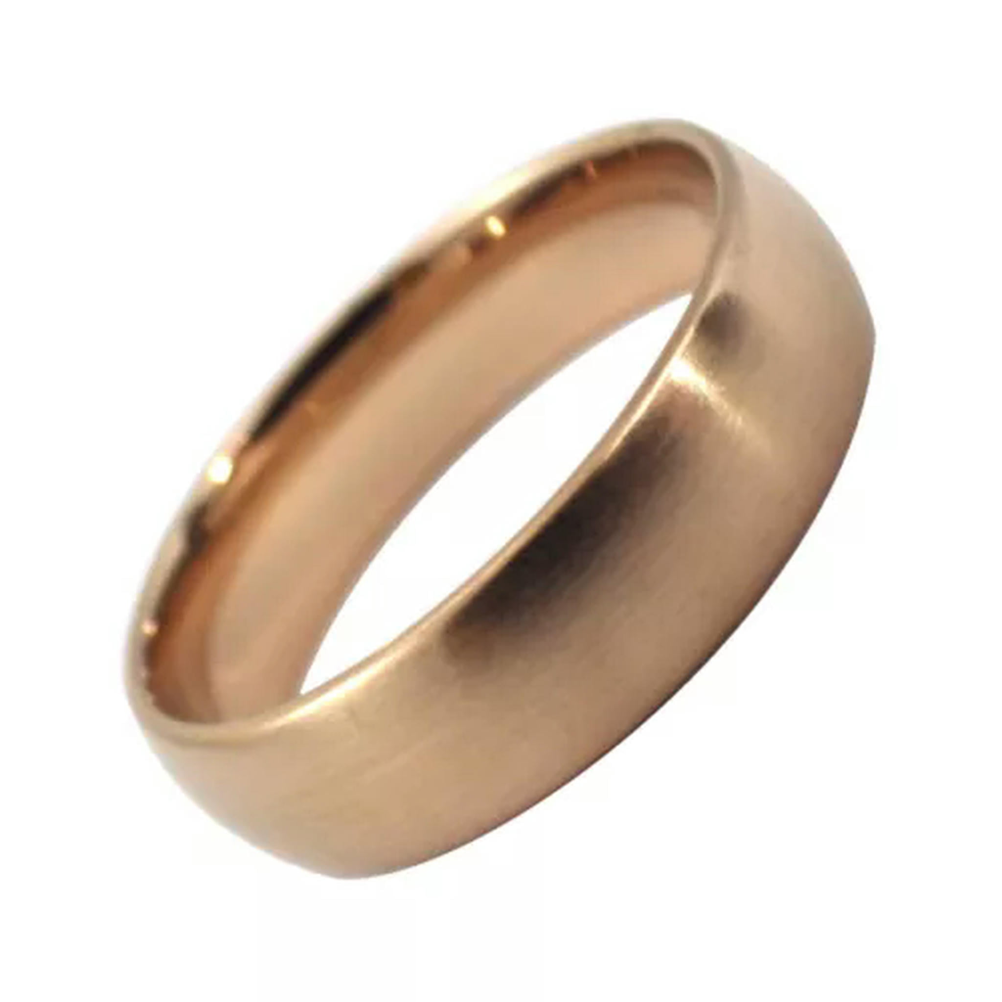 MATROOY Coffee Copper Ring Cool Stainless Steel Anniversary Wedding ...