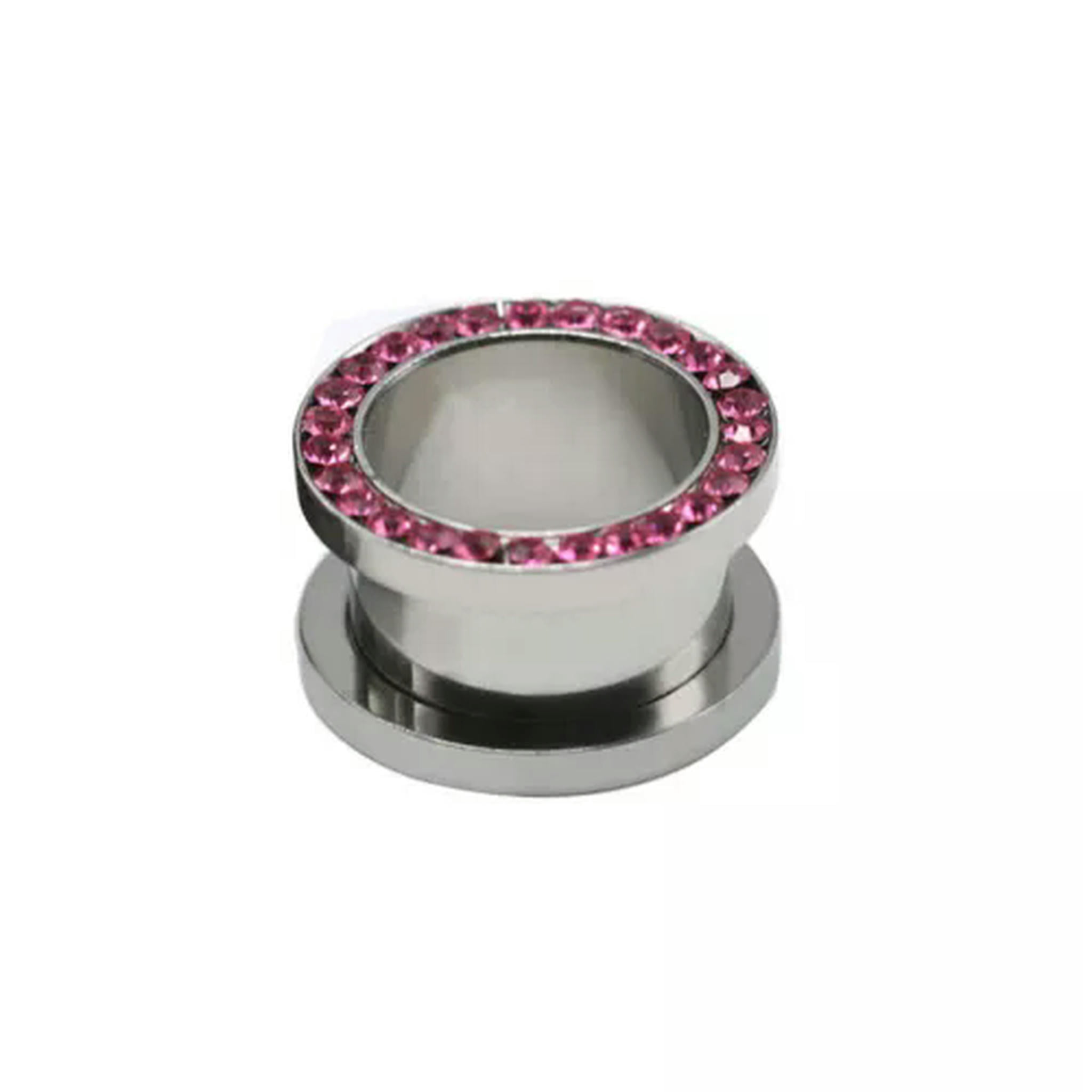 MATROOY Crystal Screw Tunnels Ear Expander Stretch Plug Piercing Gauge ...