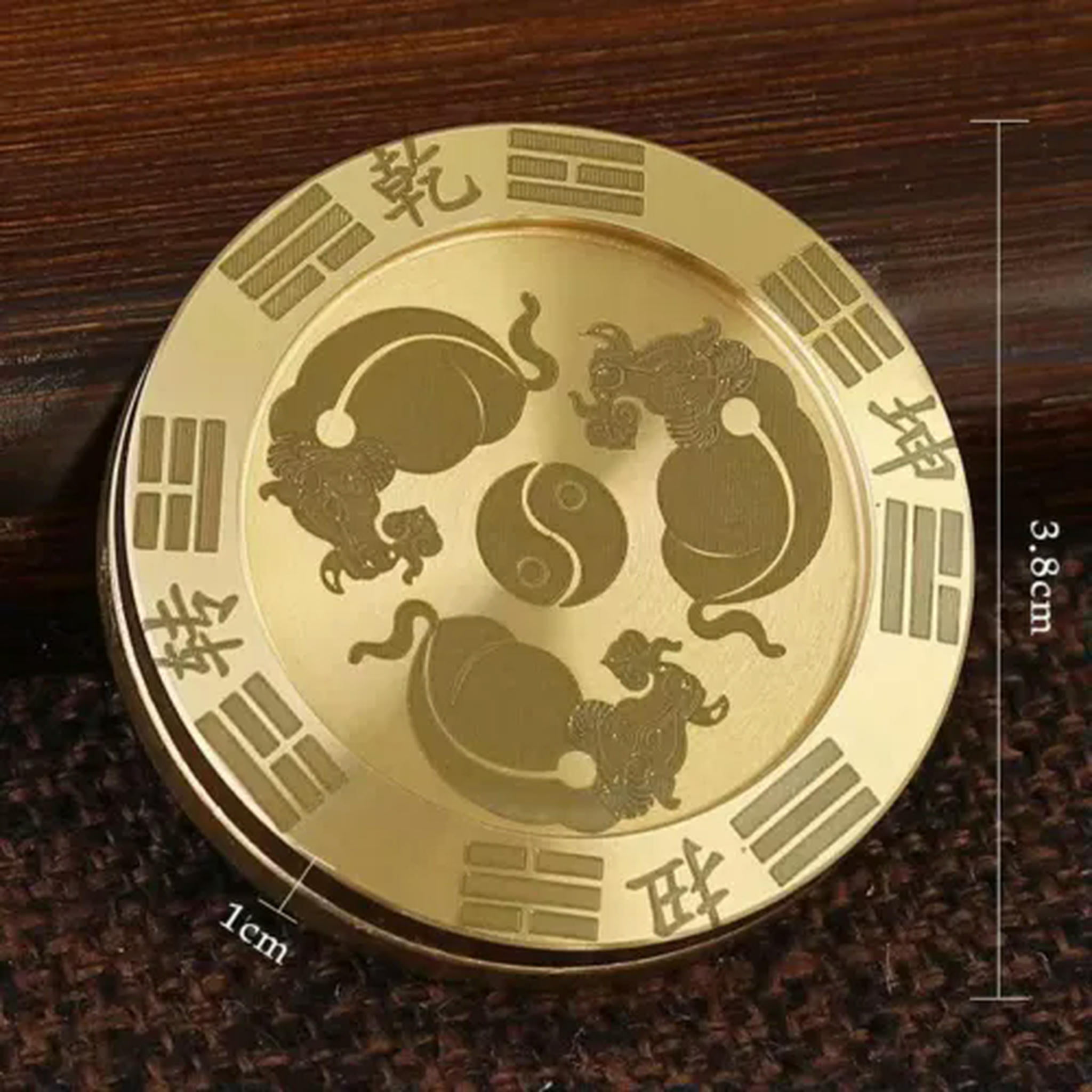 MATROOY EDC Brass Bagua Magnetic Haptic Coins Adult Metal Fidget Toys ...