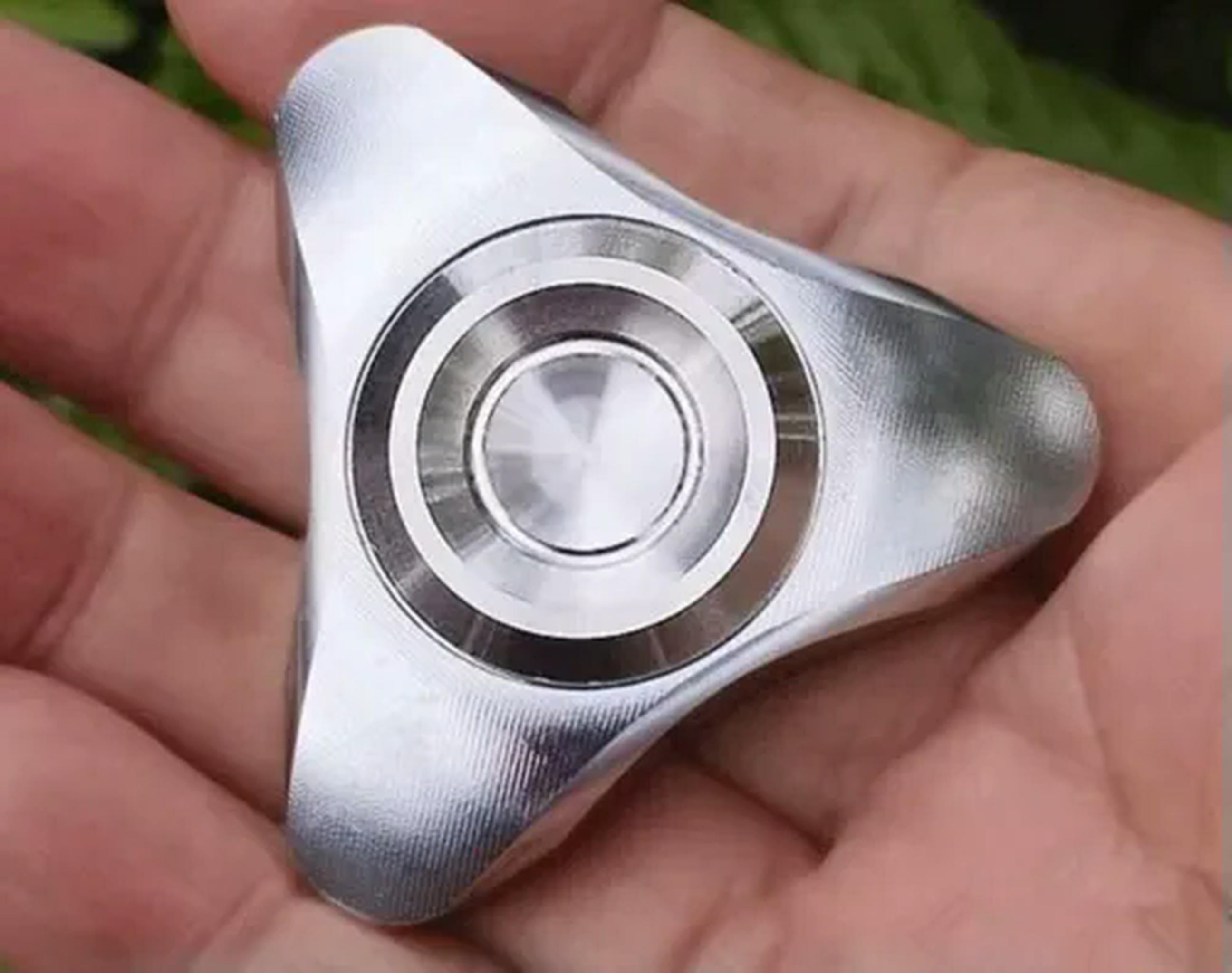 MATROOY EDC Hand Spinner Adult Fidget Toys Stainless Steel Triangle ...
