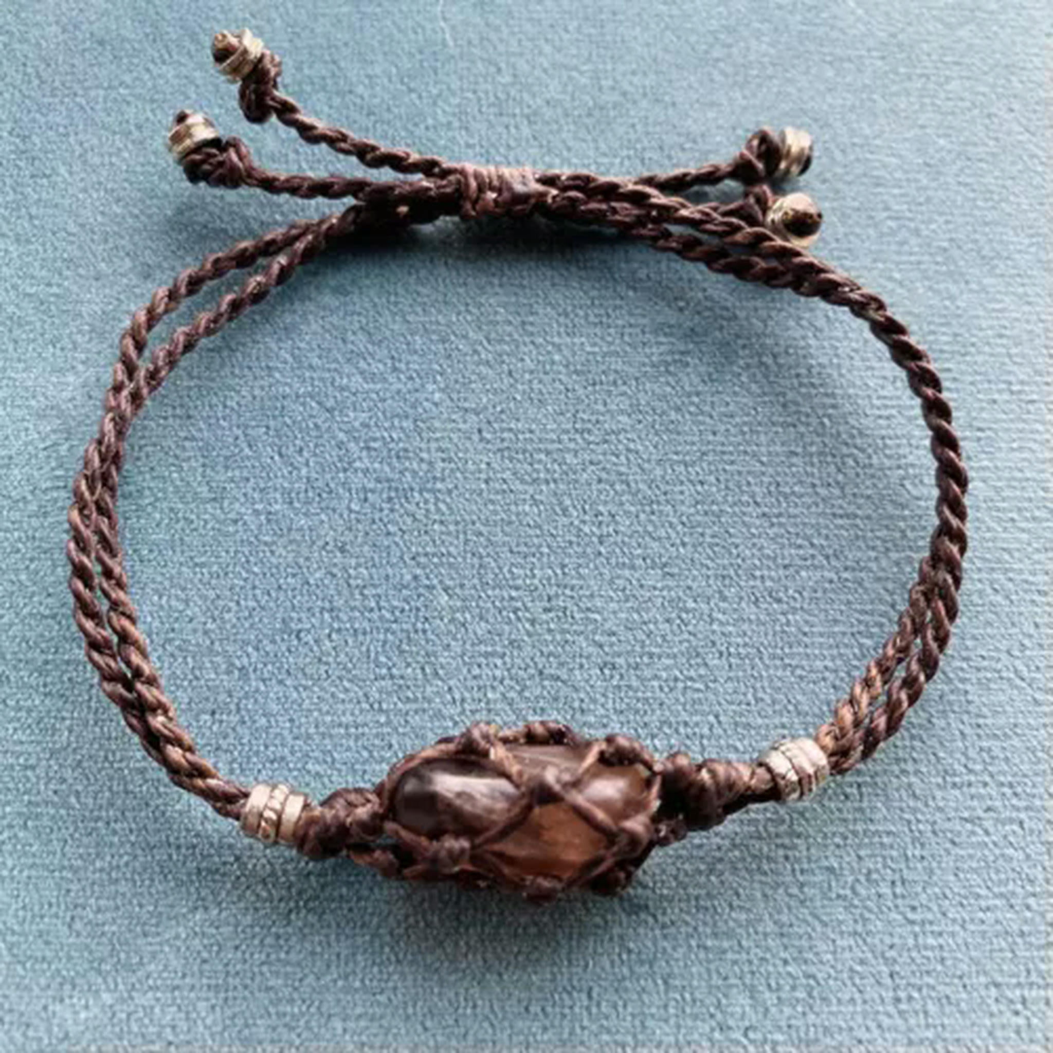 MATROOY Exclude Stone- Tribal Interchangeable Macrame Pouch Stone Bag ...