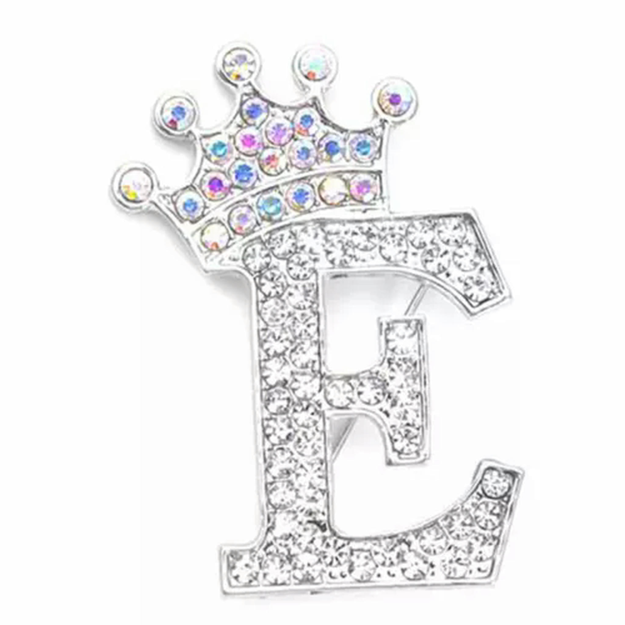 MATROOY Fashion Crown 26 Initial Letters A to Z Crystal Rhinestone ...