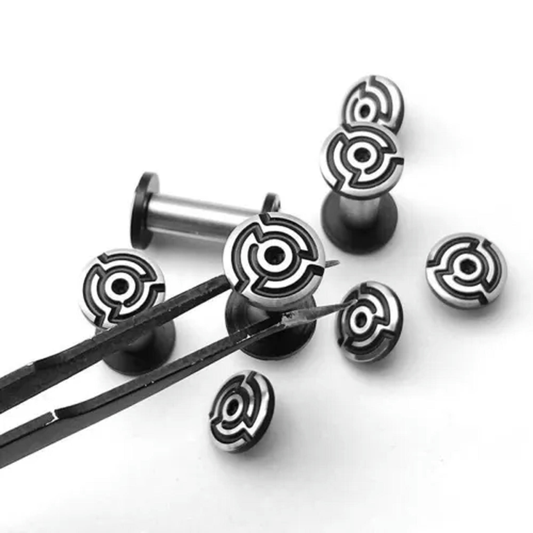 MATROOY Four PCS Knife Handle Steel Screws Fastening Rivets Nuts Corby ...