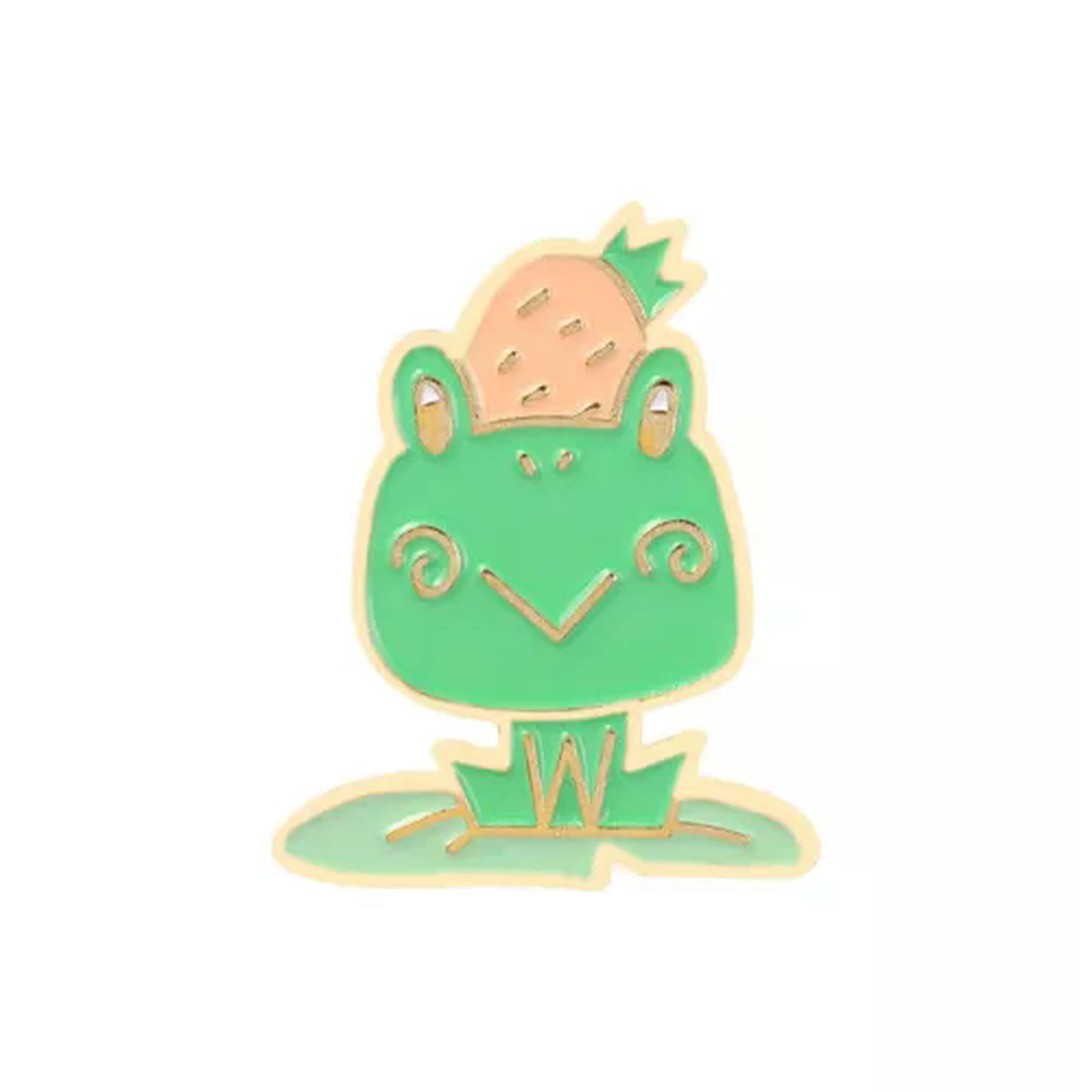 MATROOY Frog Abstract Shark Brooches Cartoon Lapel Pin Corsage Enamel ...