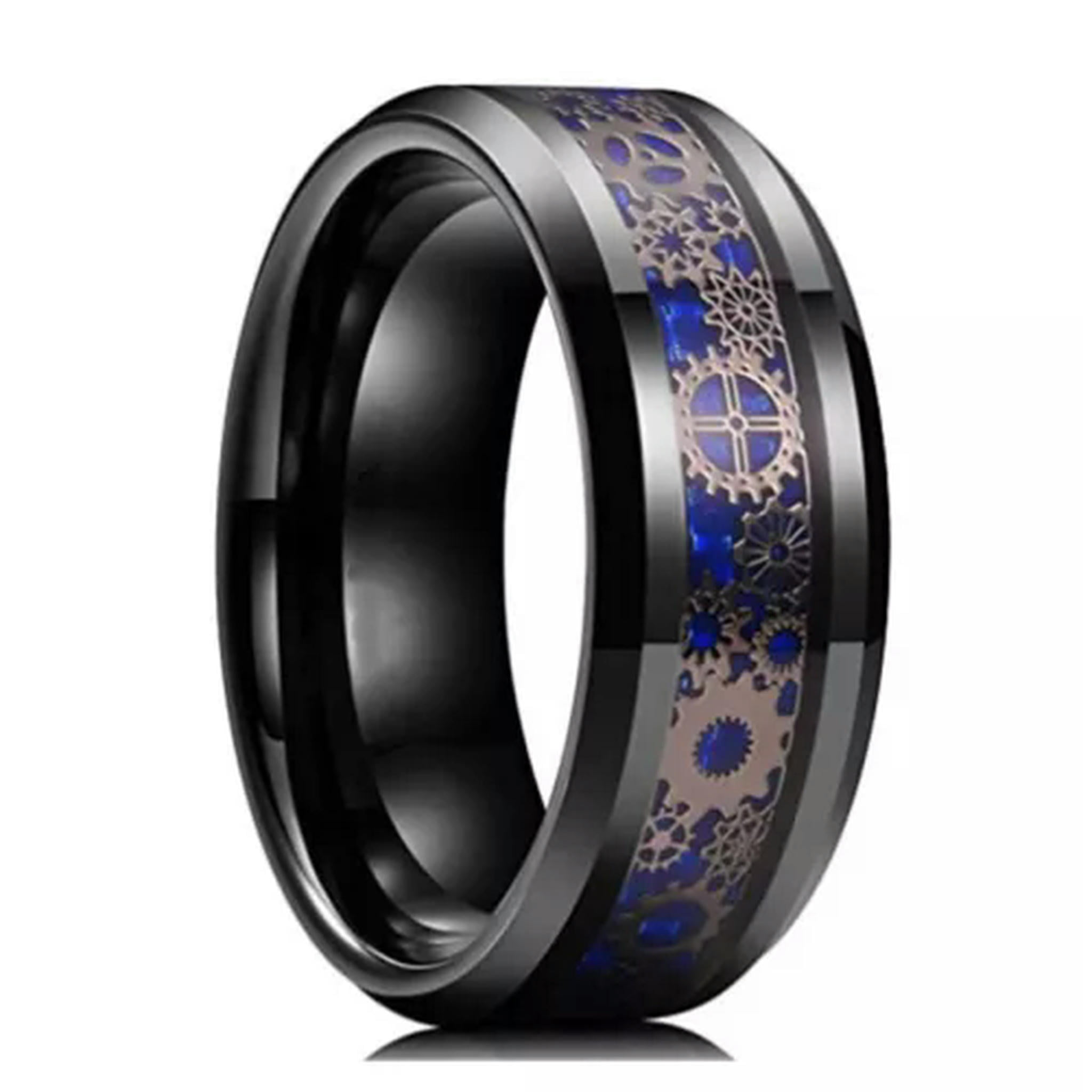 MATROOY #Gear Patch Ring for Men and Women Stainless Steel Ring ...