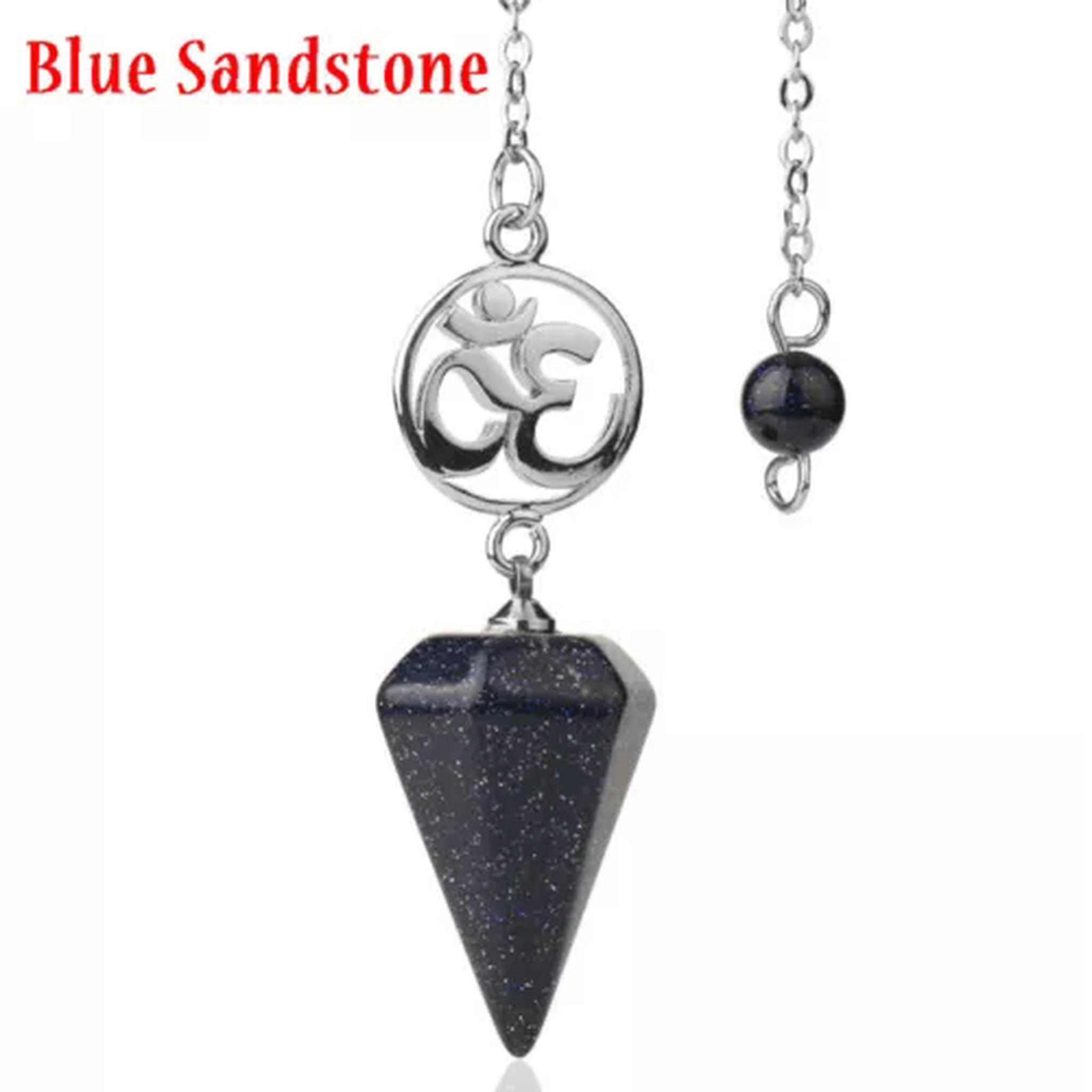 MATROOY Hexagon Pyramid Stone Healing Crystal Amulet Reiki Pendulum ...