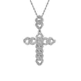 MATROOY Miami Cuban Link Cross Necklace, Mens Hip Hop Iced Flooded ...