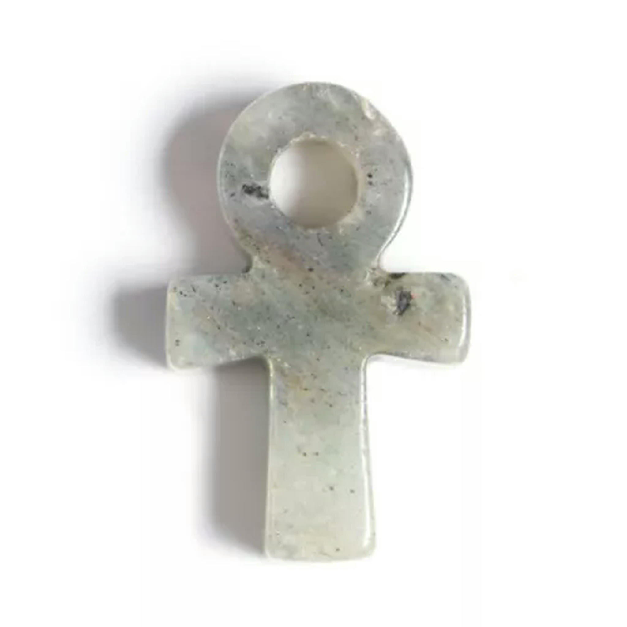 MATROOY Natural Crystal Quartz Egyptian Ankh Cross Hand Carving Stone ...