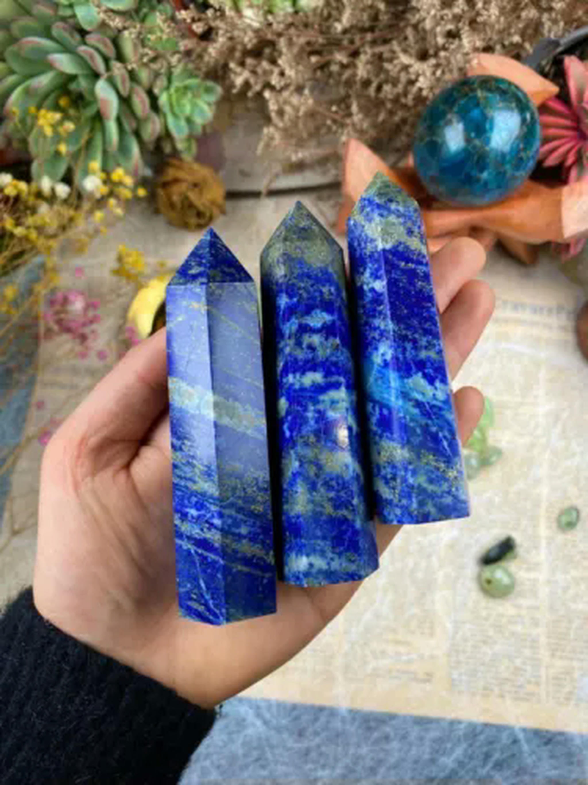 MATROOY Natural Healing Crystal Wands Obelisk Reiki Point Tower Home ...