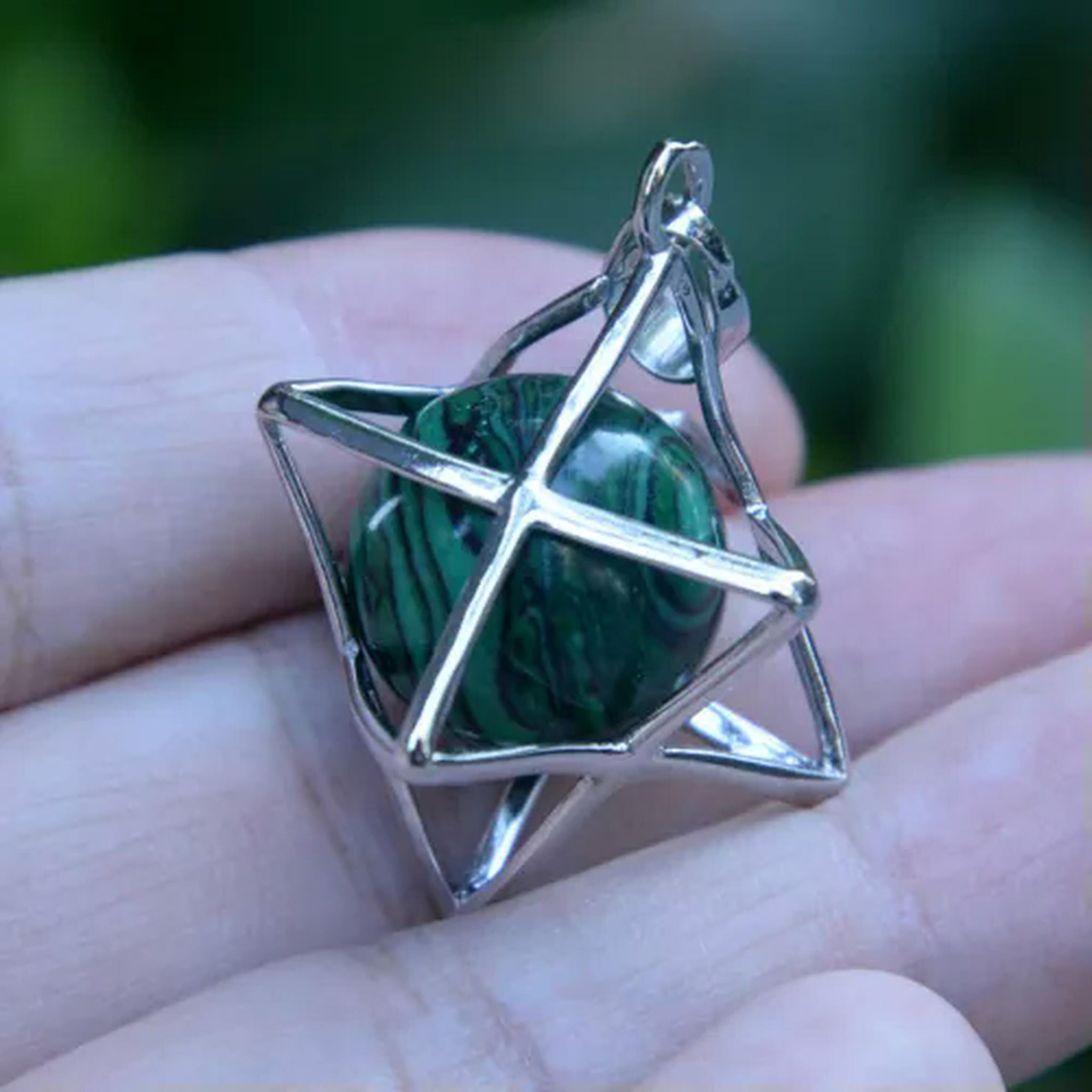 MATROOY Natural Stone Quartz Crystal Sphere Chakra Merkaba Star Reiki ...