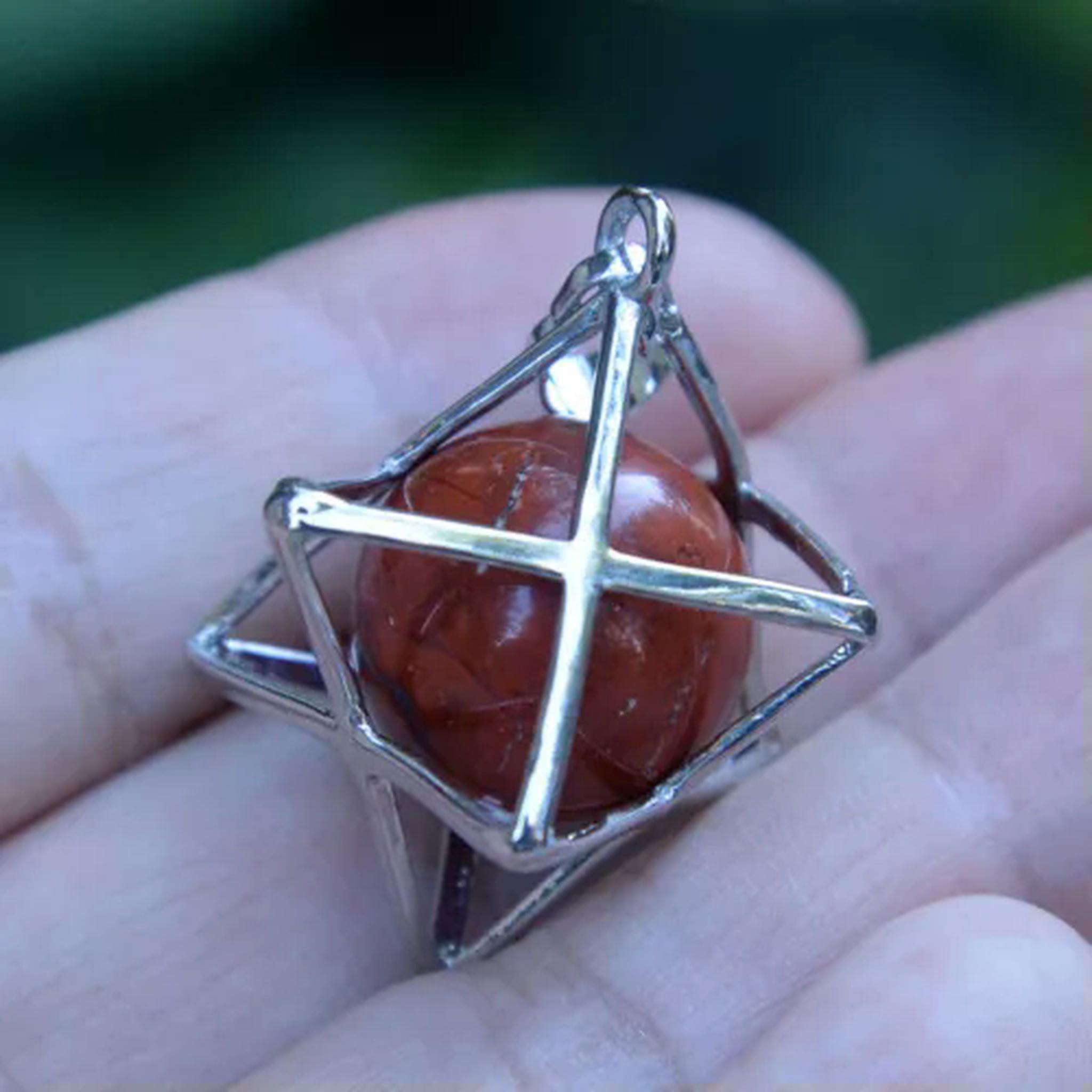 MATROOY Natural Stone Quartz Crystal Sphere Chakra Merkaba Star Reiki ...