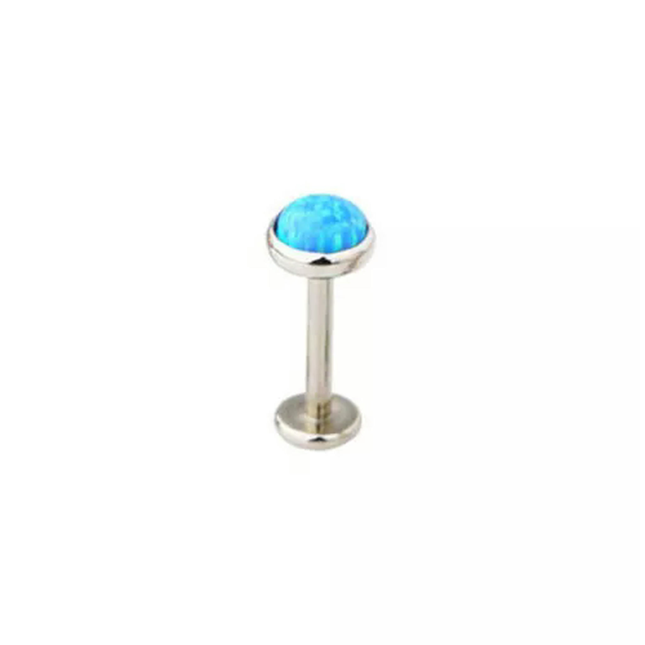MATROOY Opal Lip Bar Labret Ring Internally Threaded Ear Tragus ...