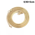 MATROOY Personality Simple All-Match Clavicle Chain Titanium Steel Flat ...