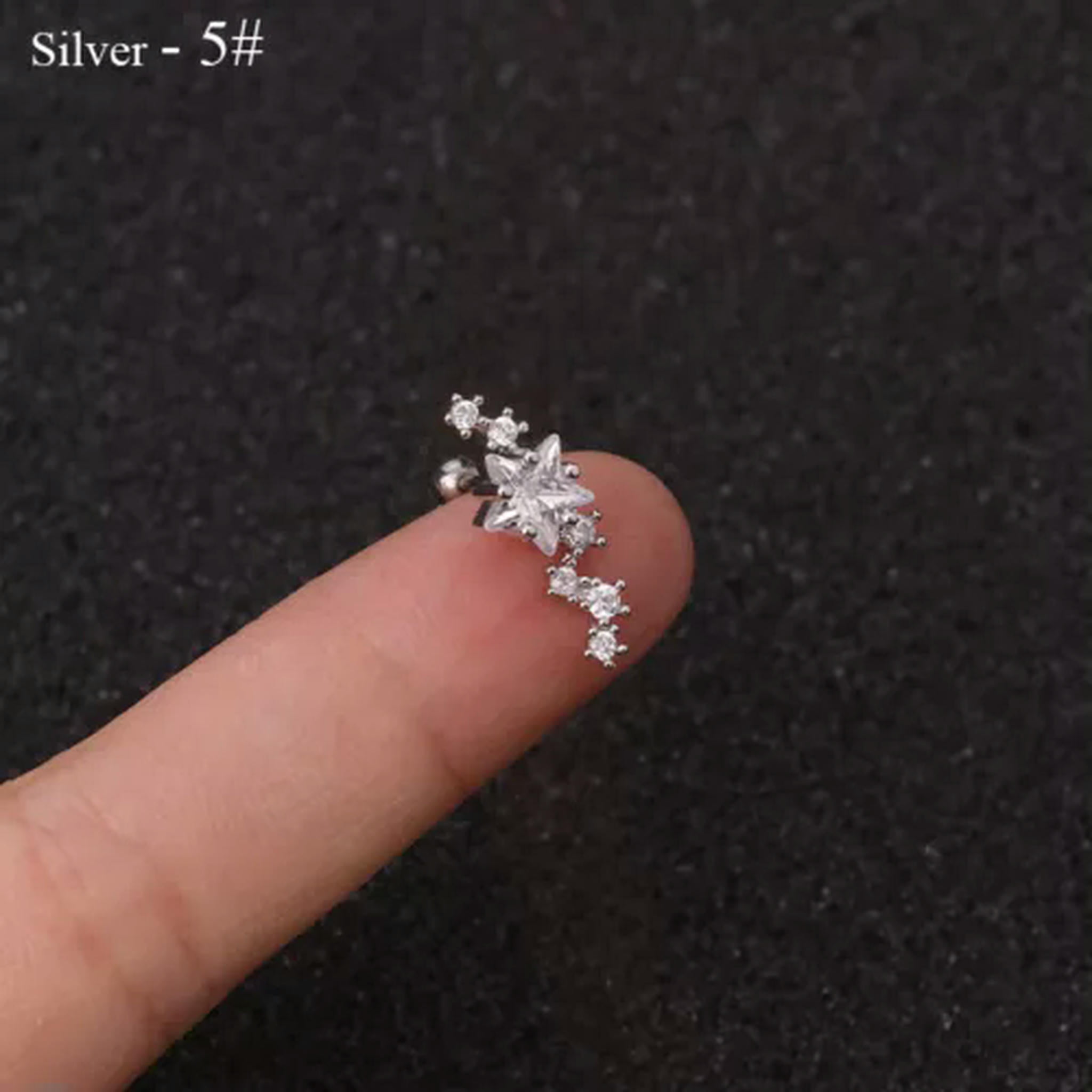 MATROOY Piercing Jewelry Piercing Earring Star Earring Cartilage Studs ...