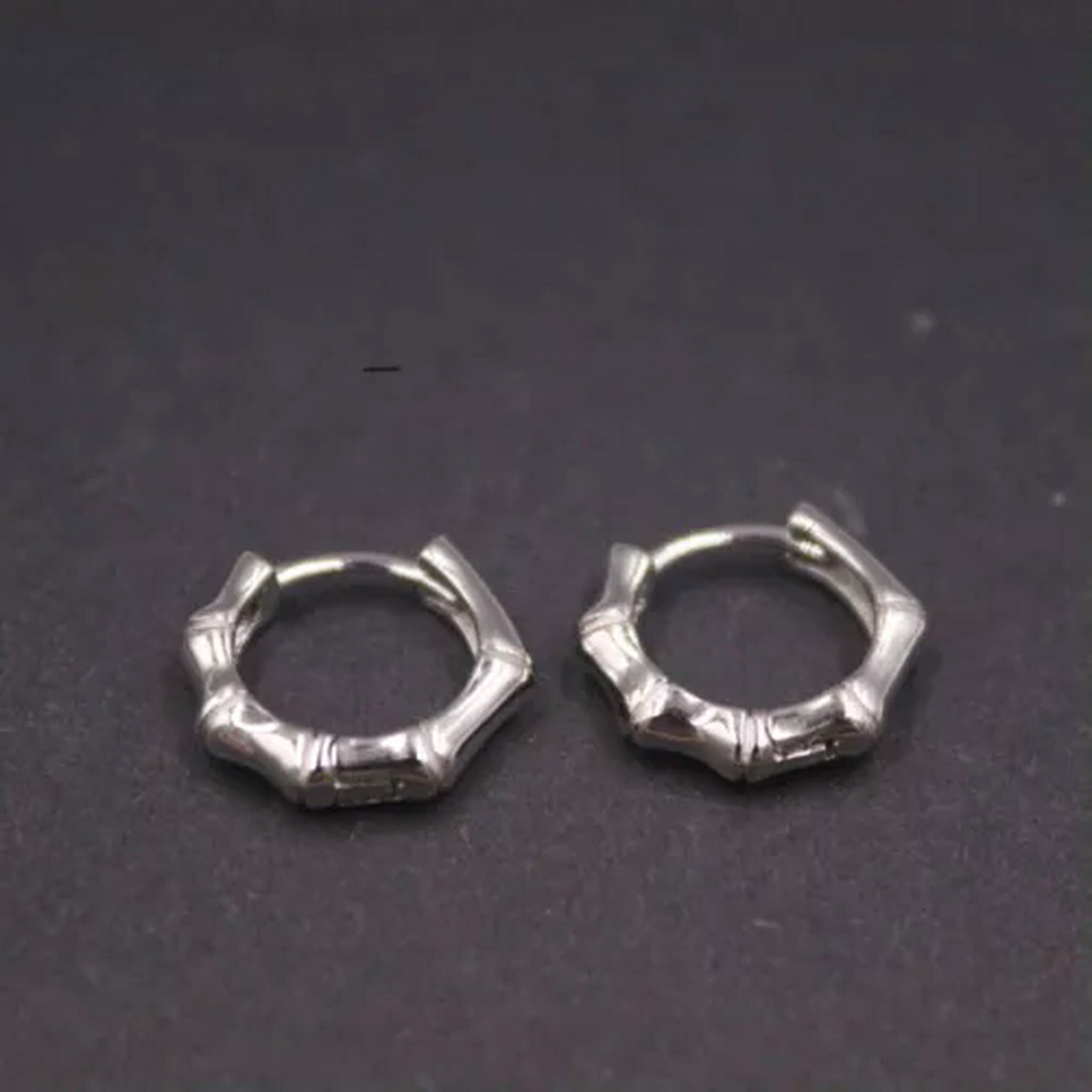 MATROOY Real Solid 925 Sterling Silver Hoop Women Gift Lucky Smooth ...