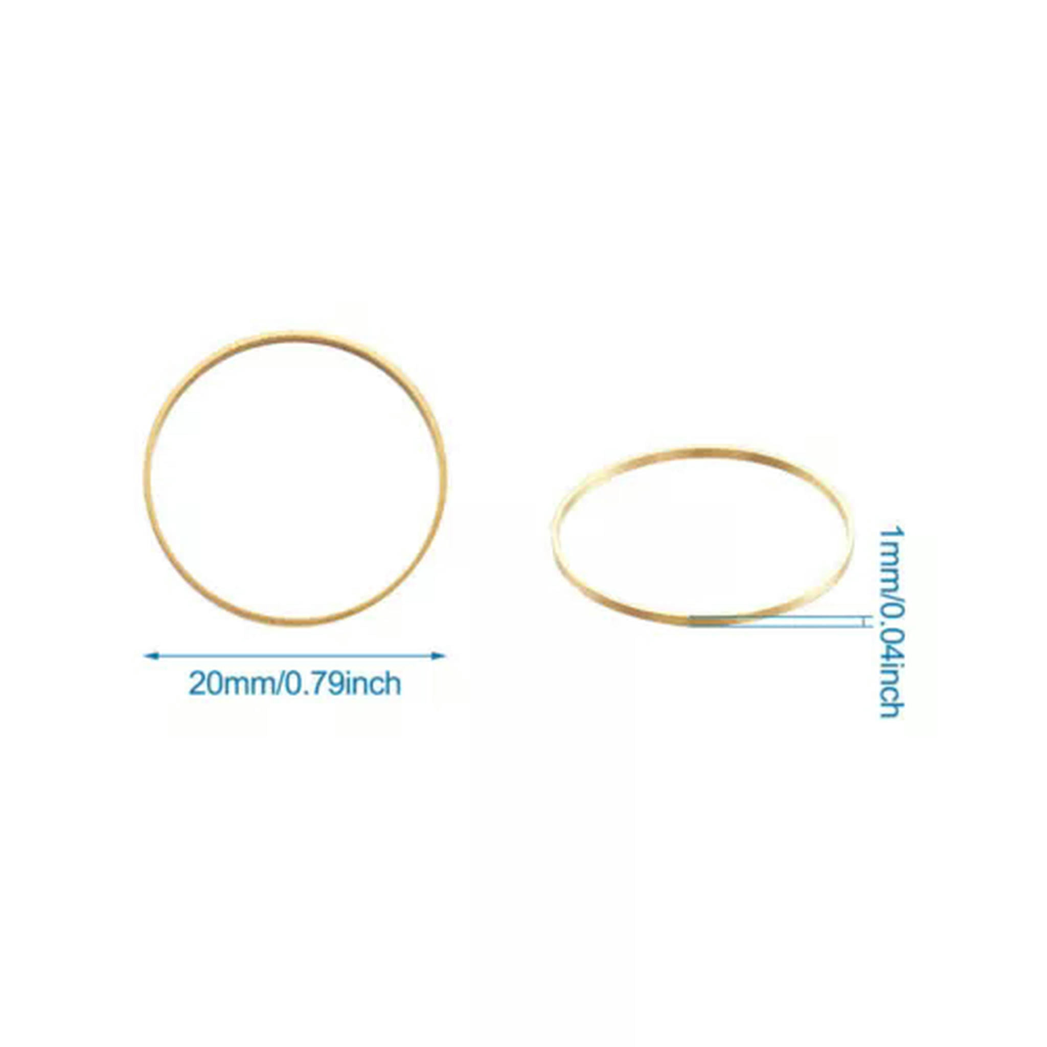 MATROOY Round Linking Rings Stainless Steel Circle Frames Connectors 8 ...