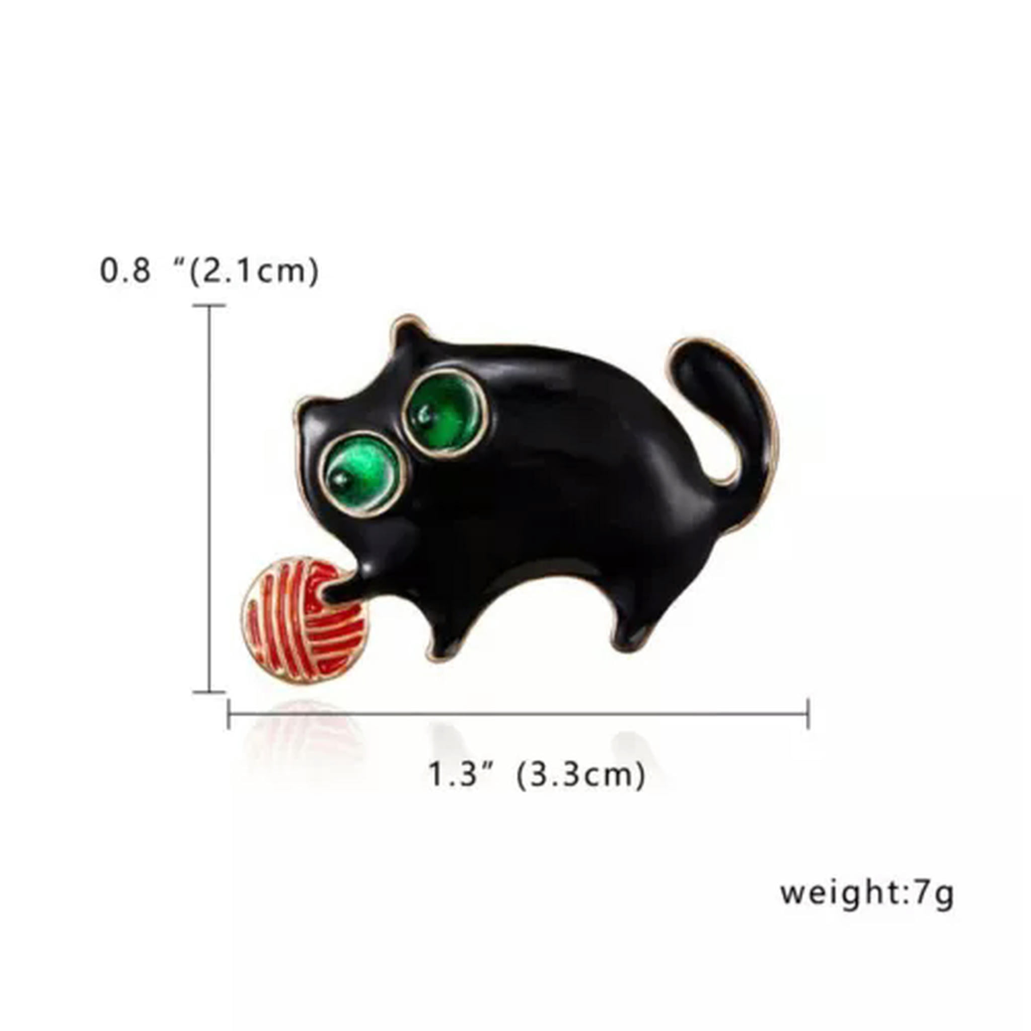 MATROOY Shiny Crystal Rhinestone Cat Seahorse Animal Brooch Pin Costume ...