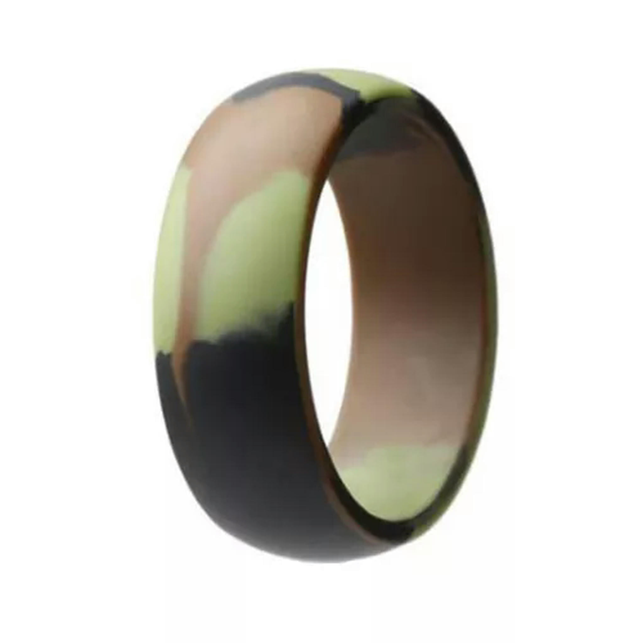 MATROOY Silicone Ring Sports Rings Antibacterial Finger Ring 8mm Rubber ...