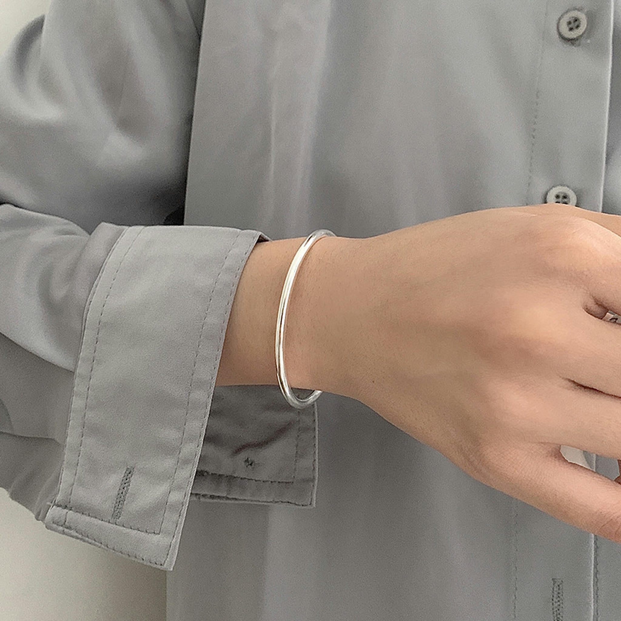 MATROOY Silver Cuff Bangle Vintage Bracelet Retro Lotus Thin 925 Sterling Women Jewelry-SL0320 ...