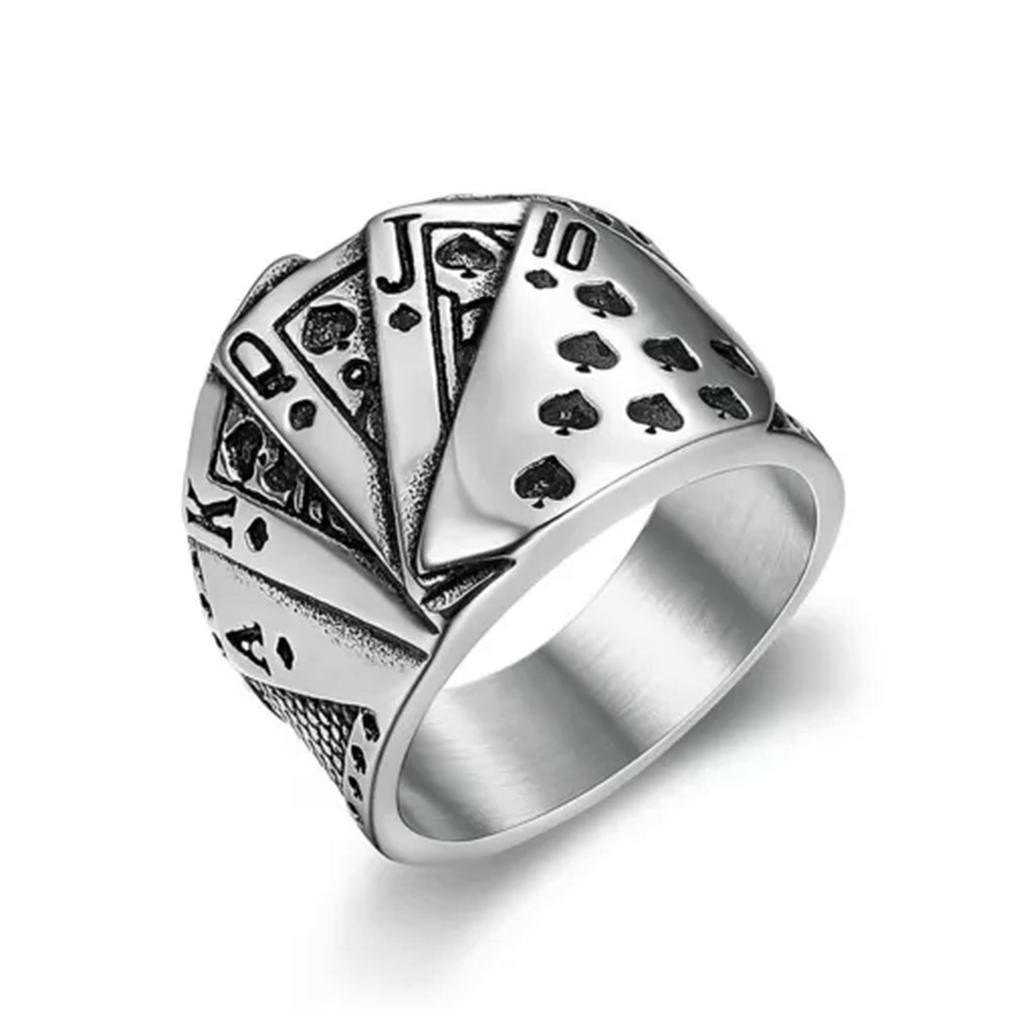 MATROOY Skull Cool Men Ring Bands Stainless Steel Steam Ram Men Punk ...